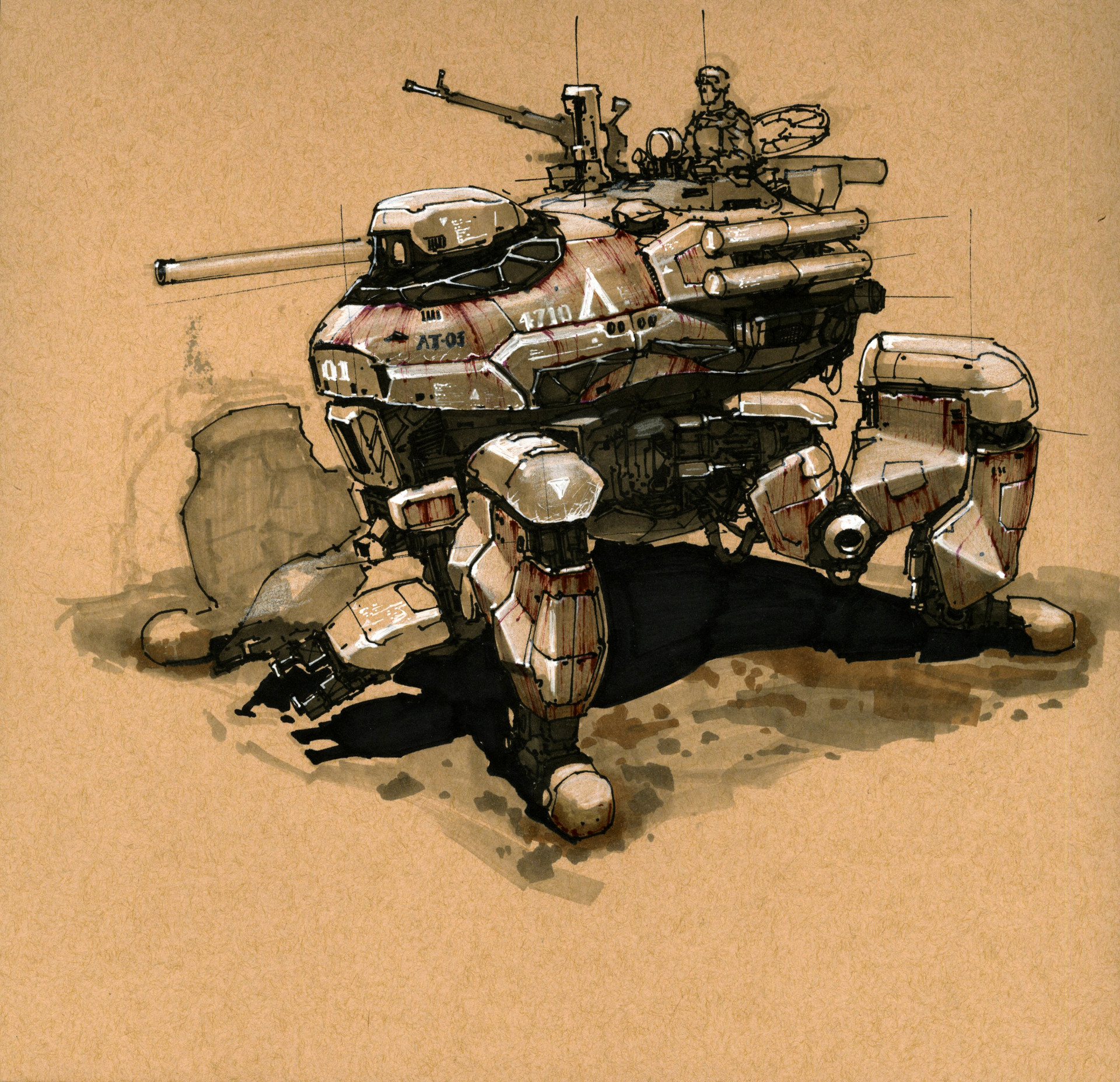 Longque Chen - Steam punk style mech
