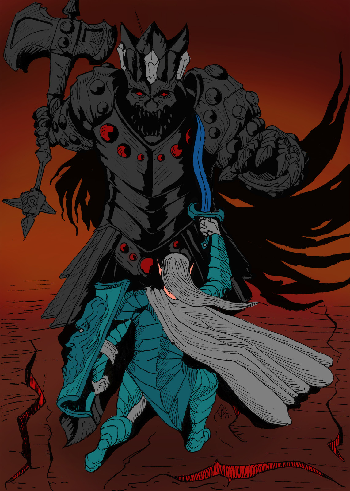 Rafael Danesin - Morgoth VS Fingolfin (From Silmarillion)