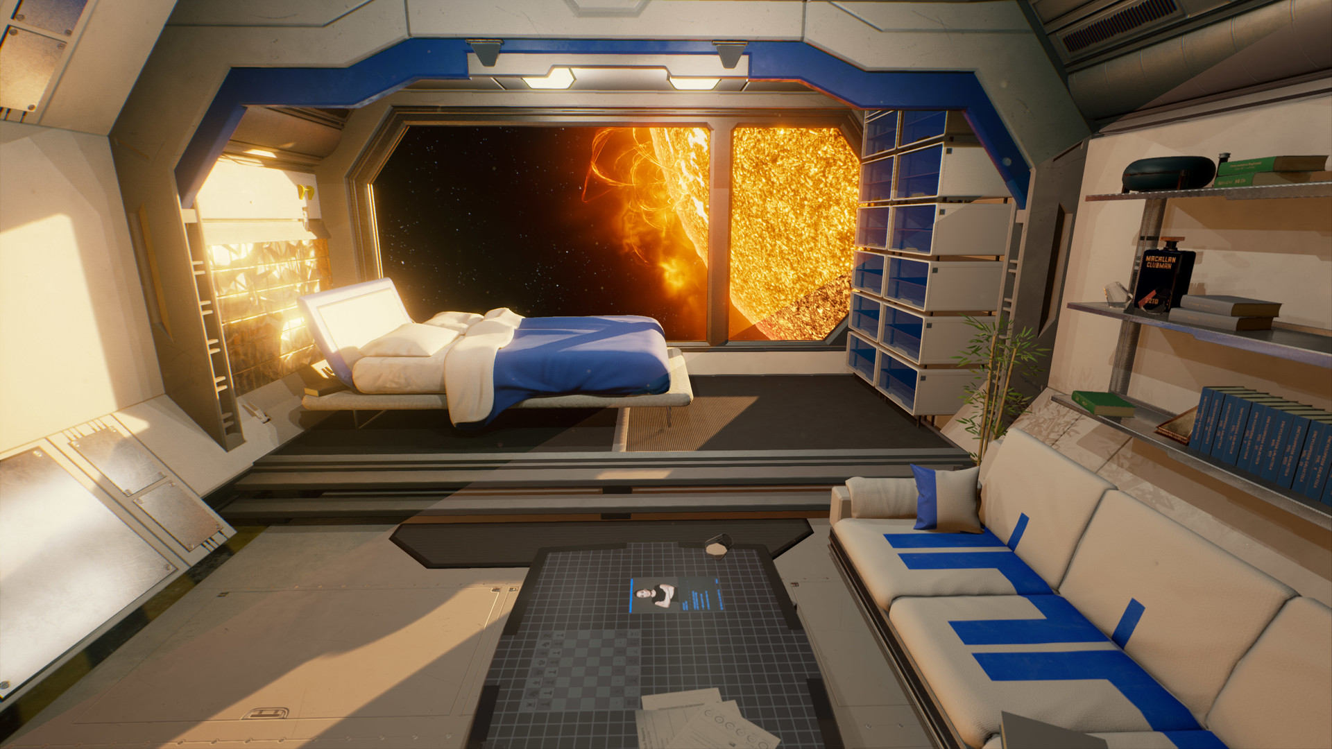 Space Shuttle Sleeping Quarters