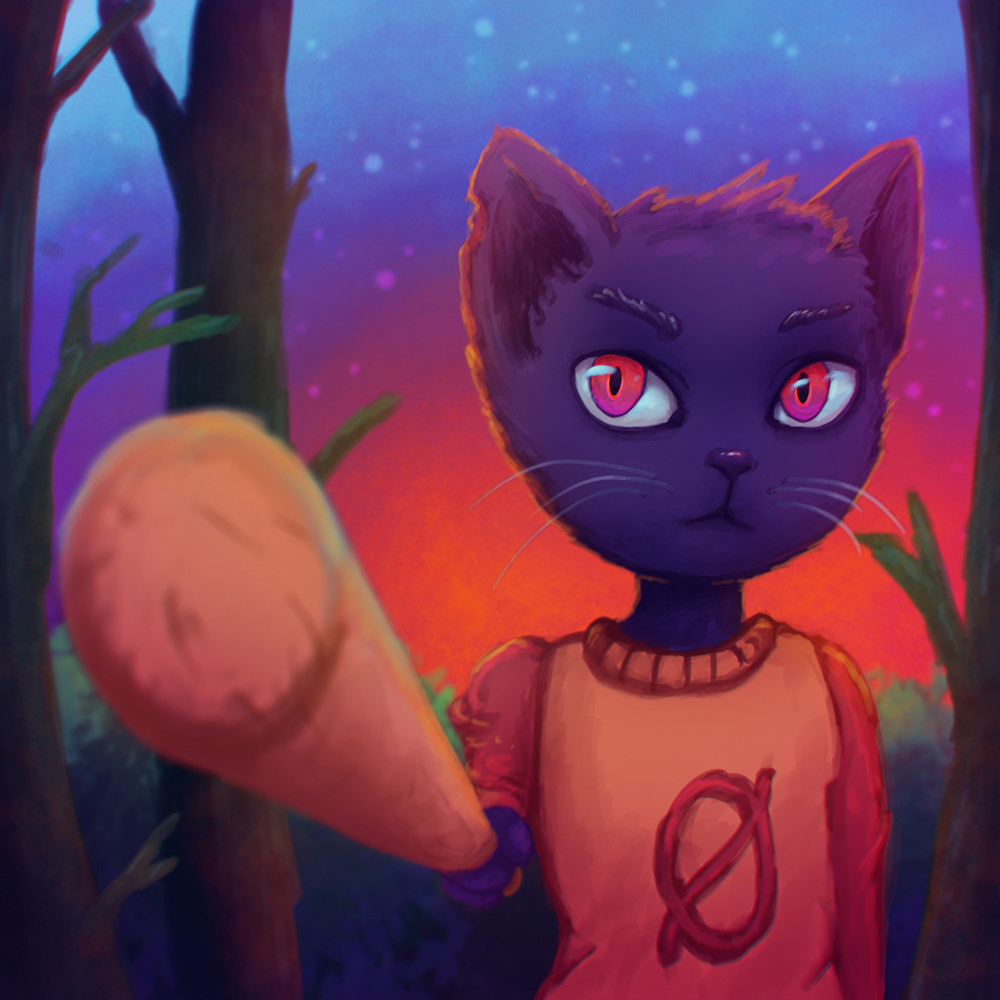 how to draw mae from night in the woods