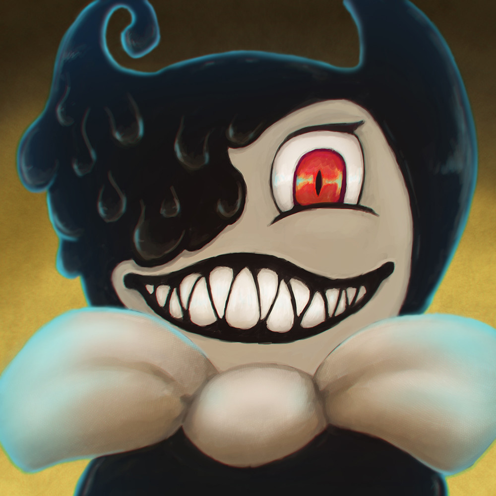 how to draw demon bendy