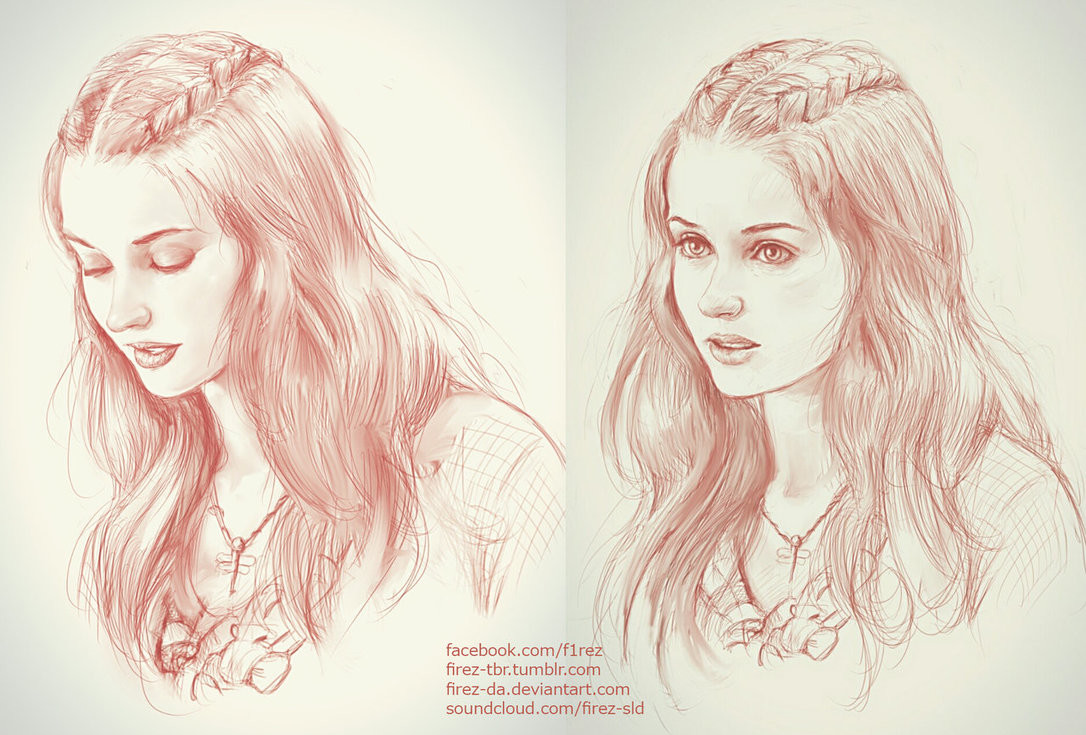 ArtStation - Sansa Stark Sketches