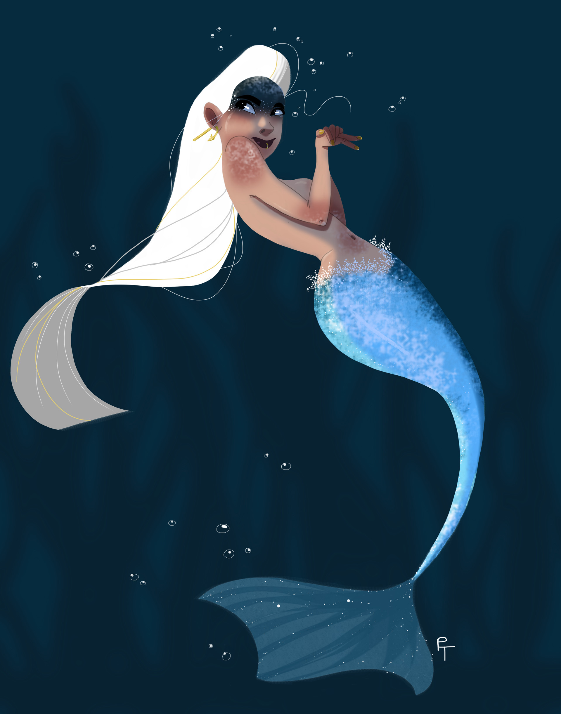 ArtStation - Blue Mermaid