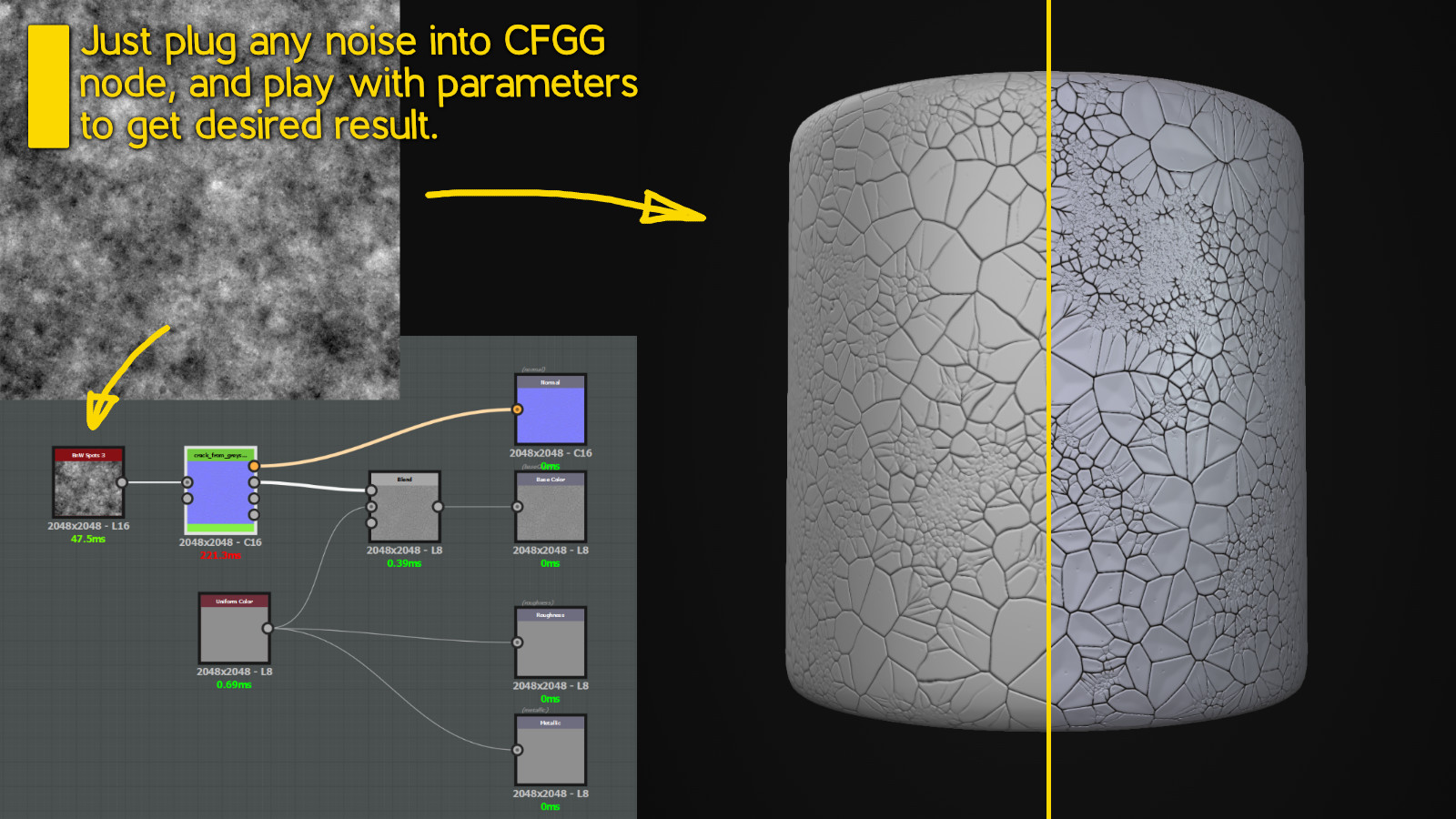 ArtStation - Cracks From Grayscale Generator