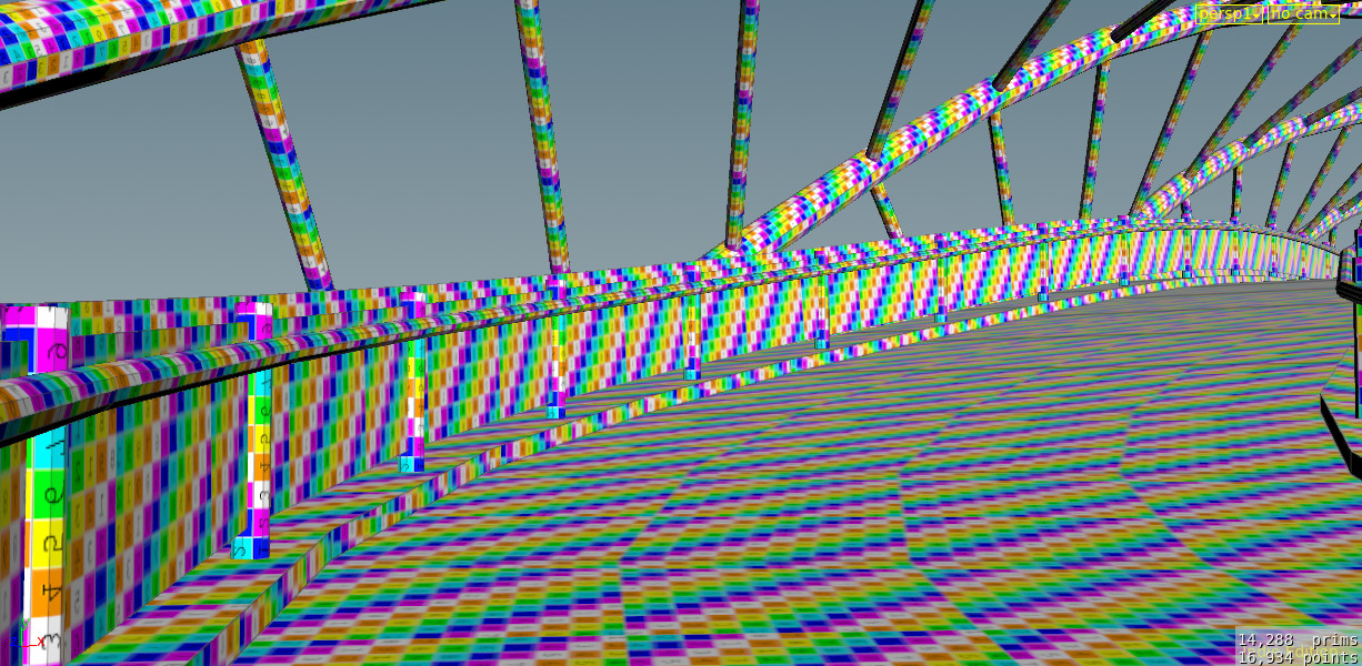 Rappy Cheng - Houdini Procedural Practice Helix Bridge