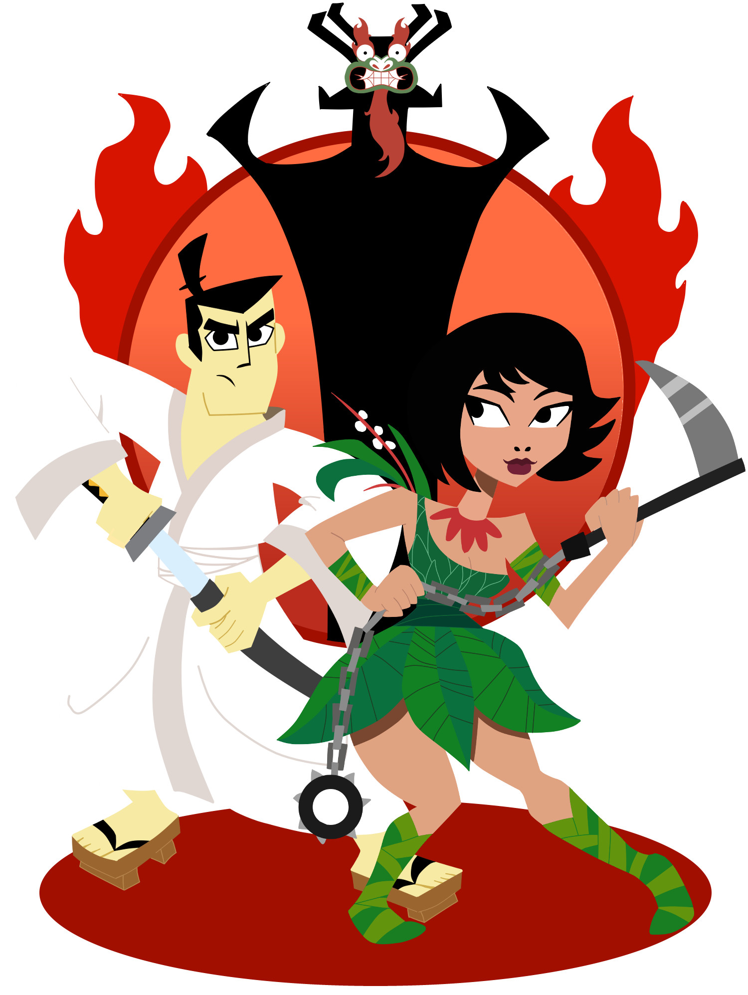 ArtStation - Samurai Jack shirt design