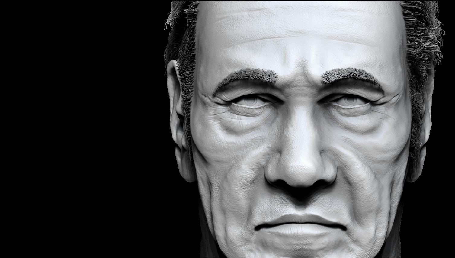 ArtStation - Kevin Spacey 3D Sculpt.