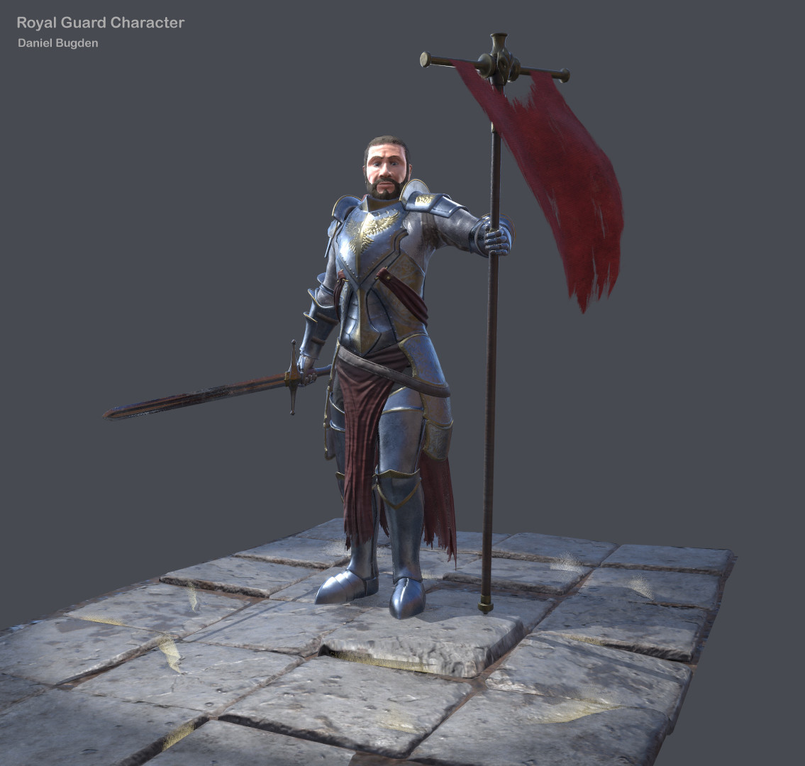 ArtStation - Royal Guard Character Scene