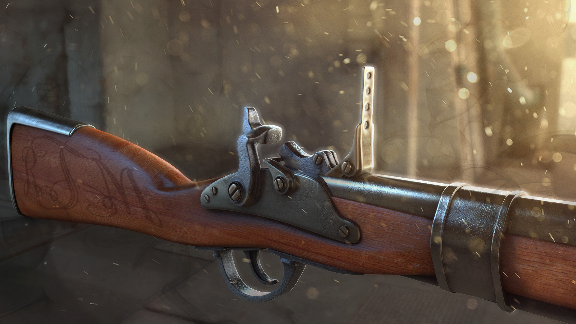 ArtStation - Old Rifle Asset - concept and realization