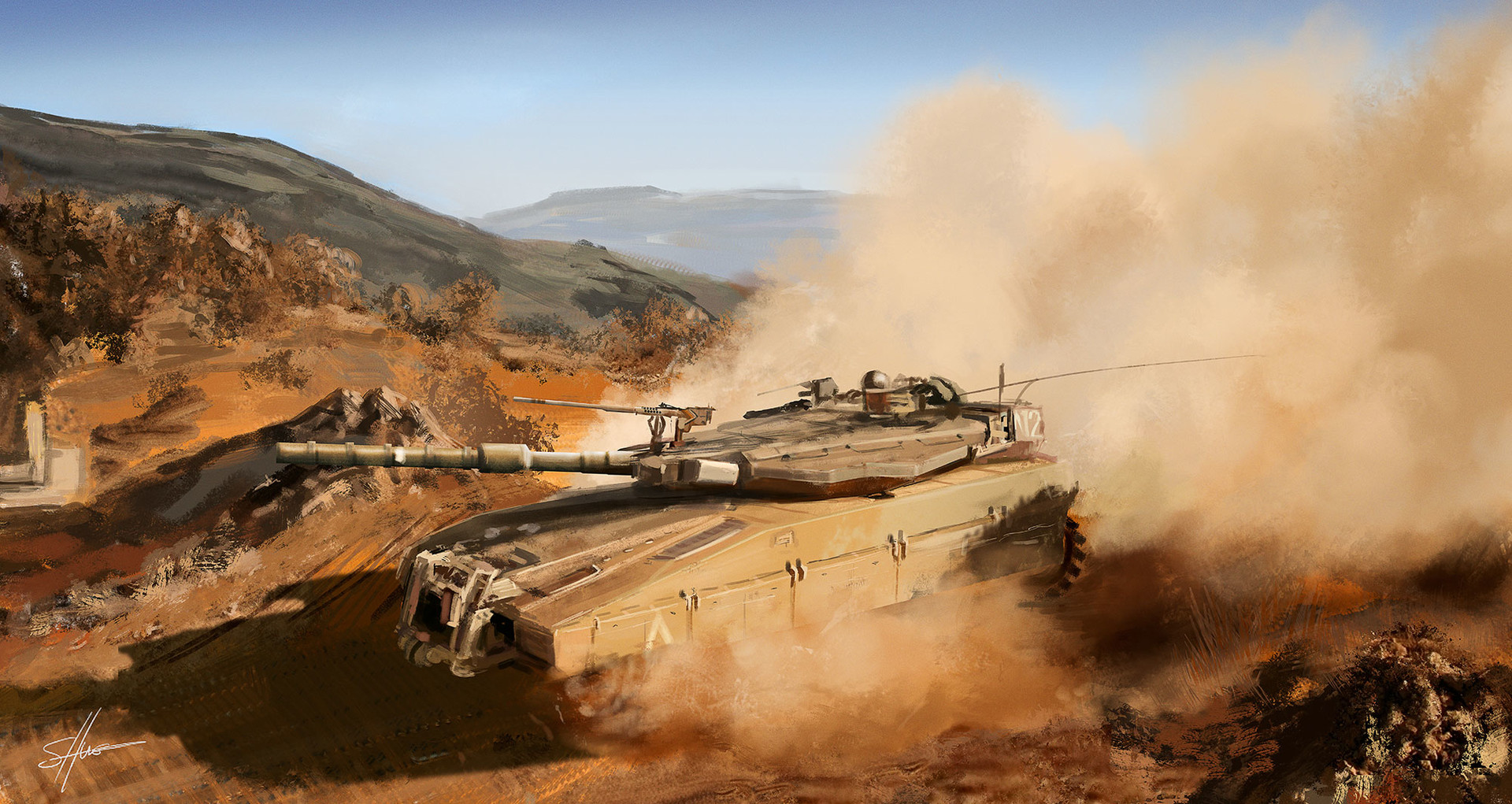 ArtStation - Tank sketch