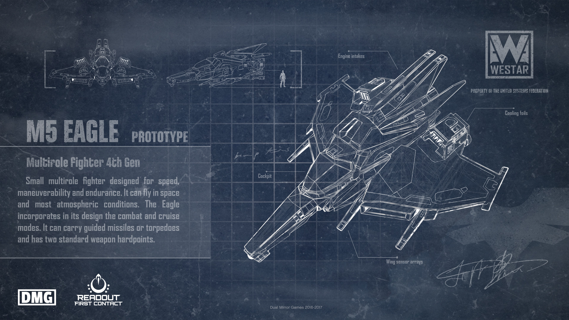 ArtStation - M5 EAGLE BLUEPRINT - Readout: First Contact