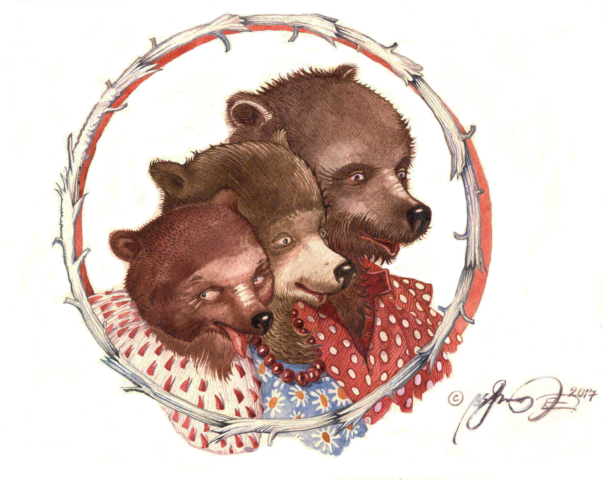 ArtStation - Illustration for the fairy tale "Three Bears".Artist ...
