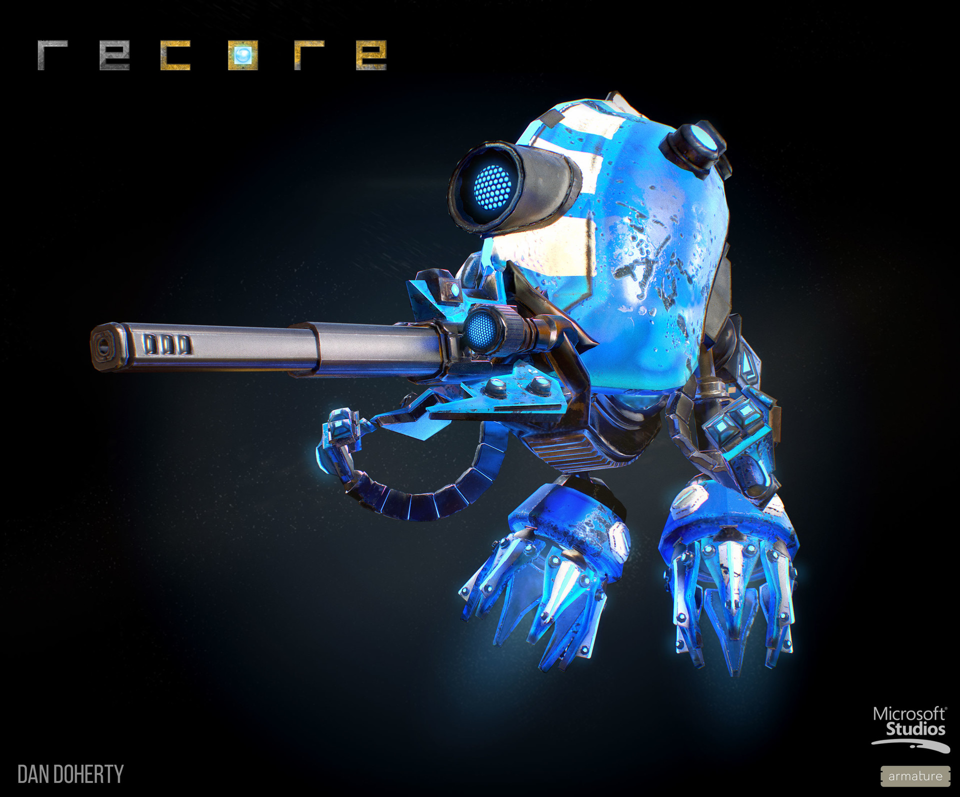 Dan Doherty - ReCore - Mack - FL1-R Frame - Blue Kraken Version