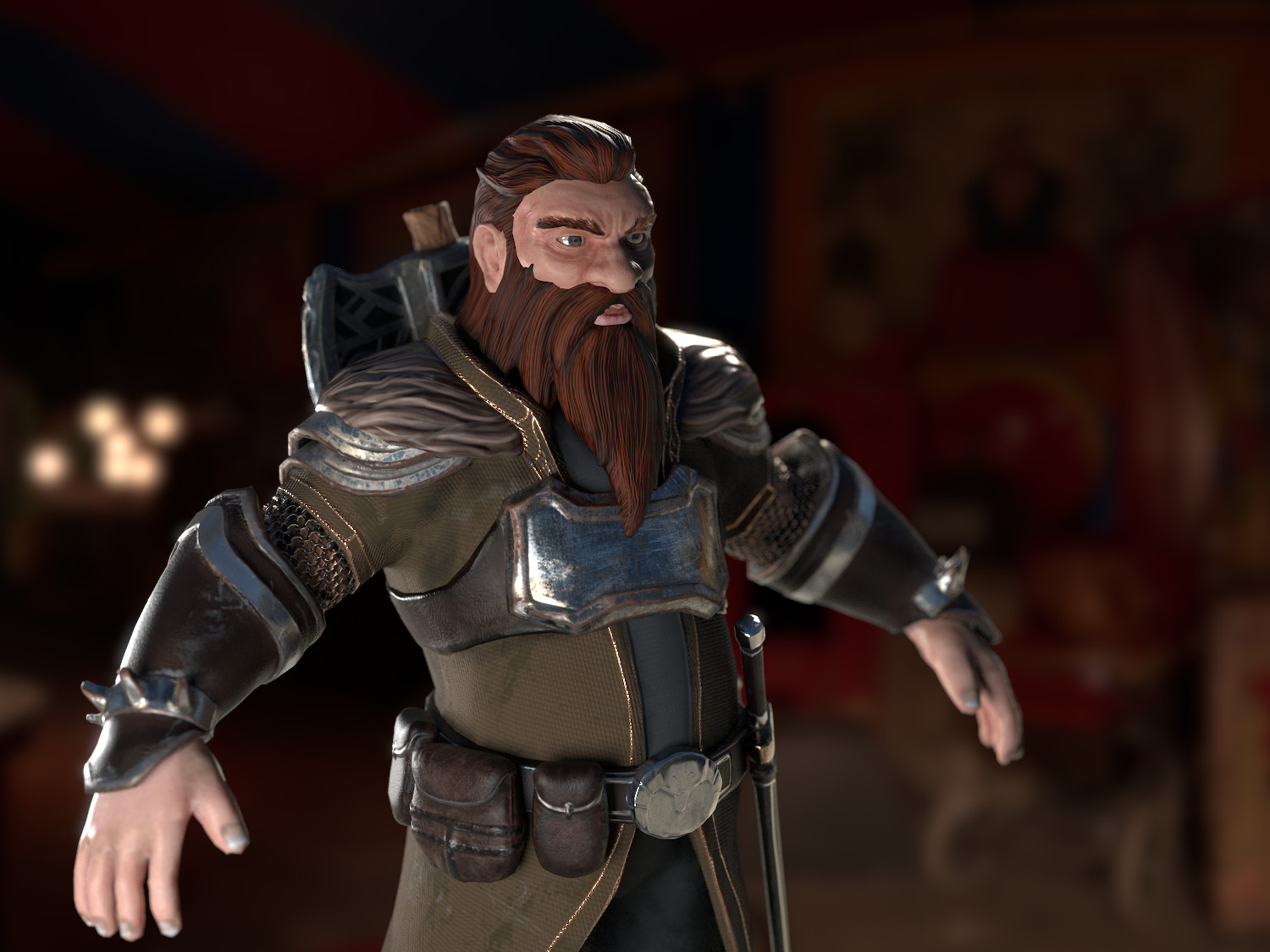 ArtStation - Warrior Dwarf