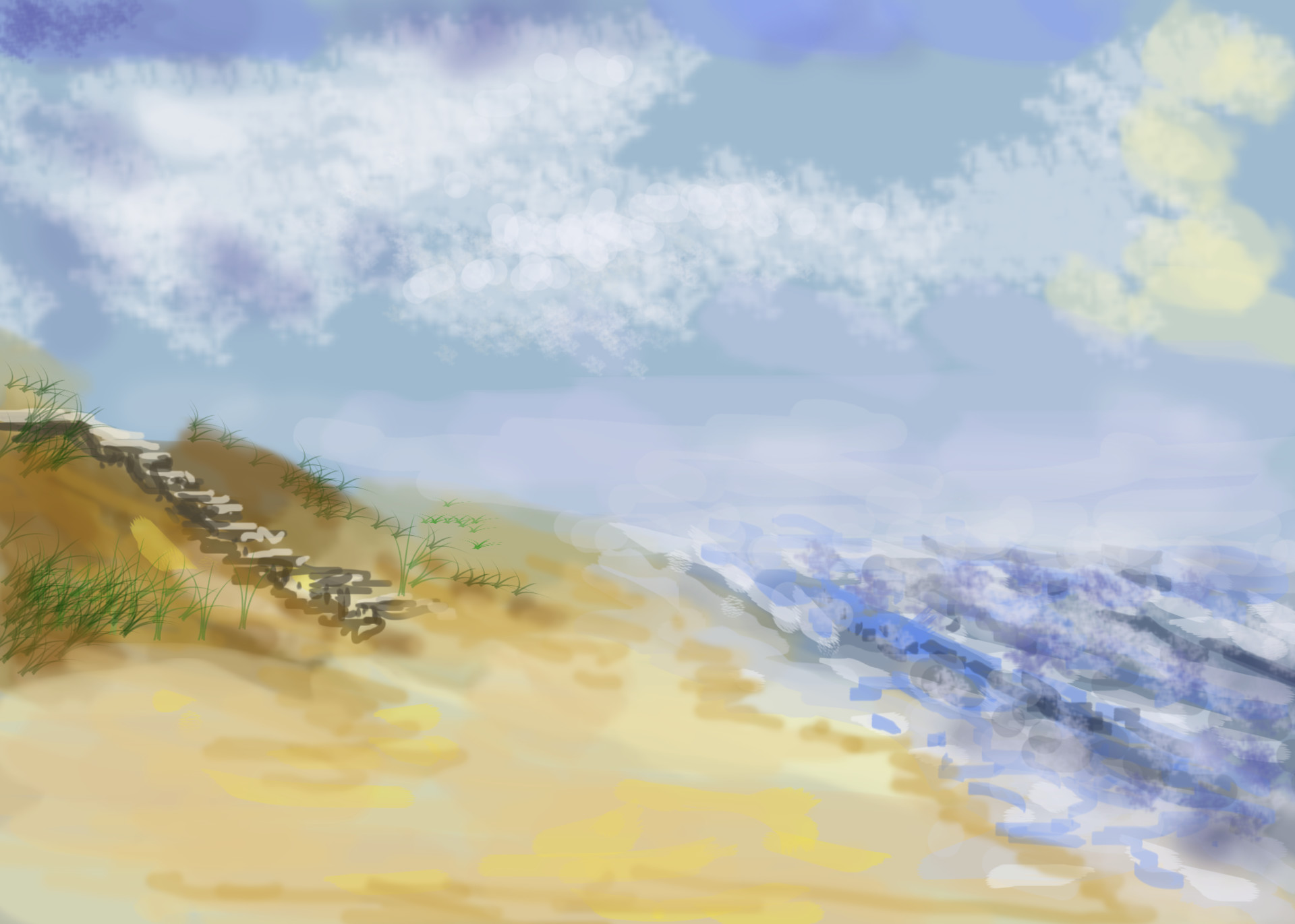 ArtStation - Quick paint- Ocean