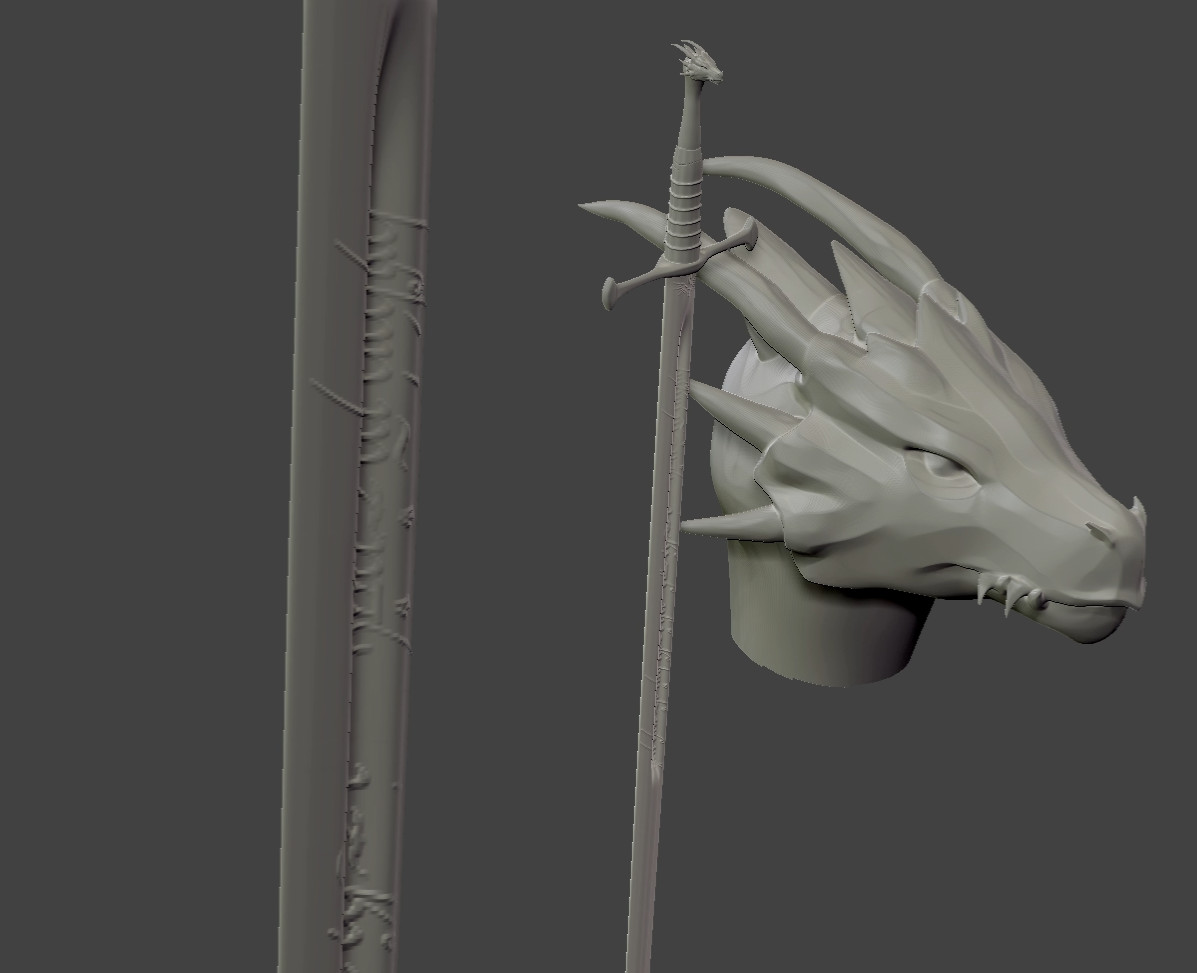 ArtStation - Dragon head model