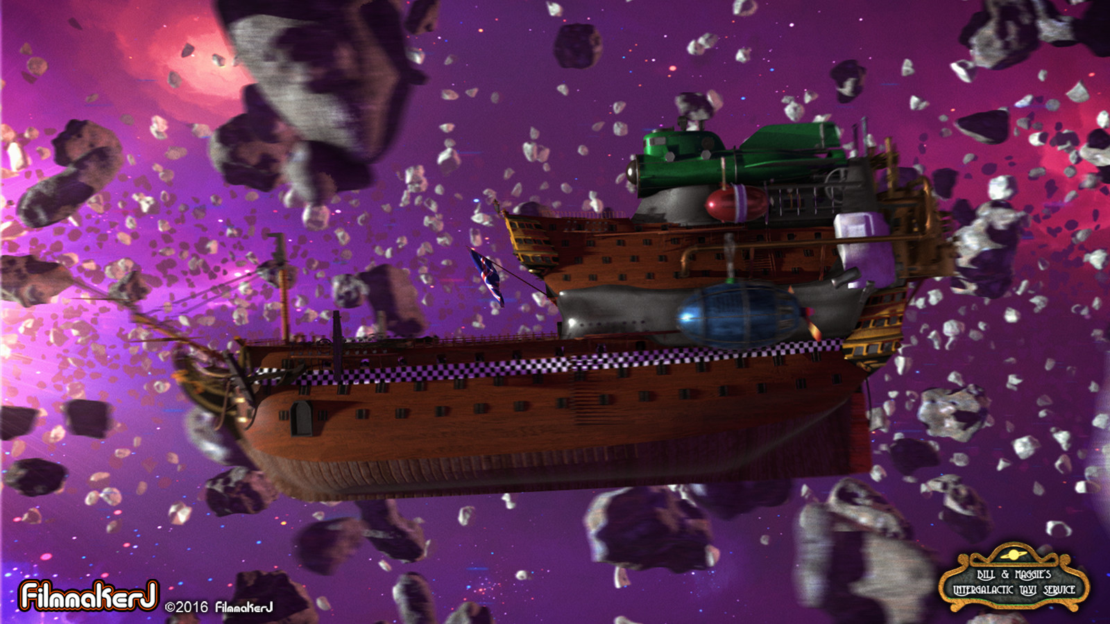 Jonathan Leiter - Chimera Space Ship - Exterior Design