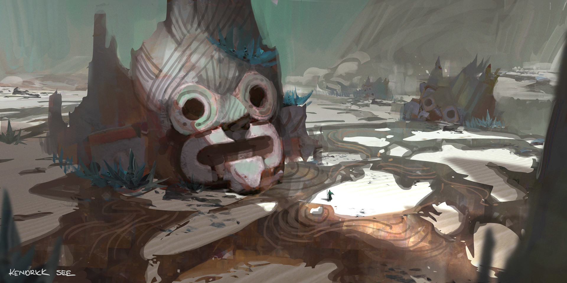 ArtStation - Ruins of the Forgotten Faces