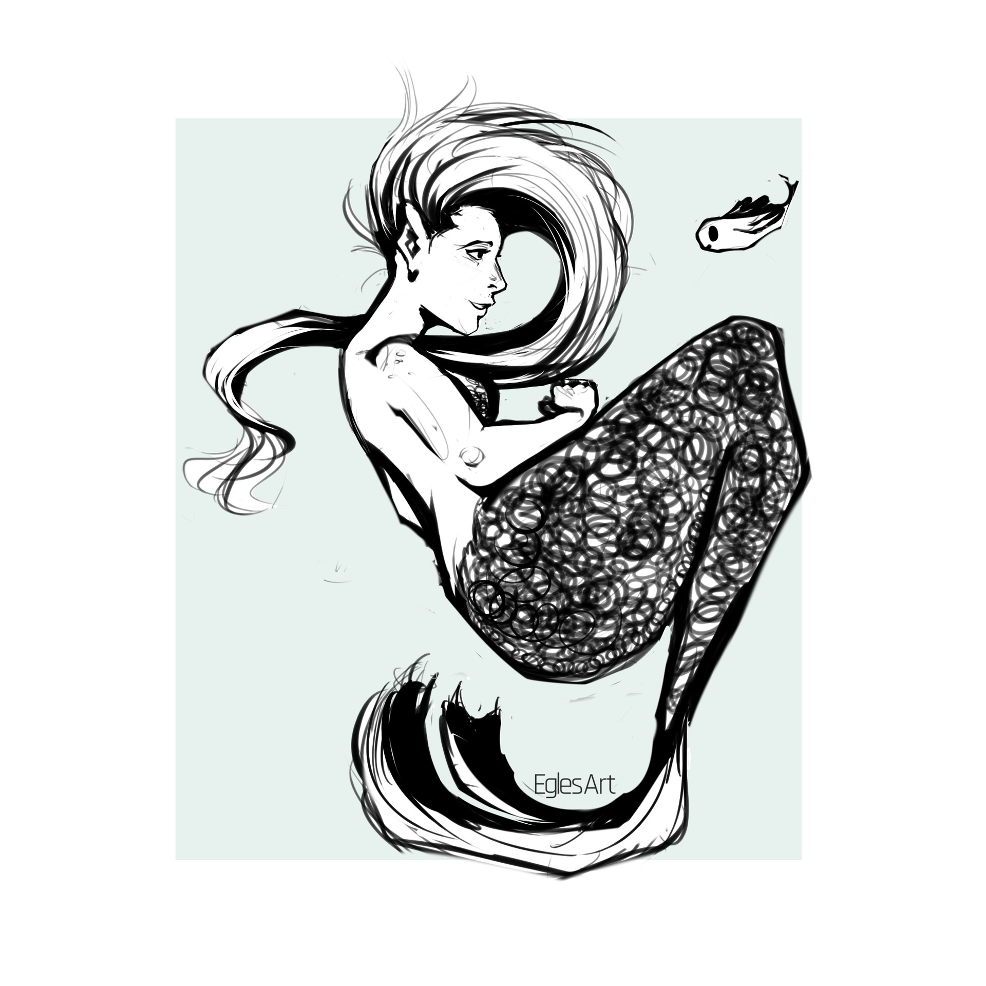 ArtStation - Sketchy Mermaid for Mermay!