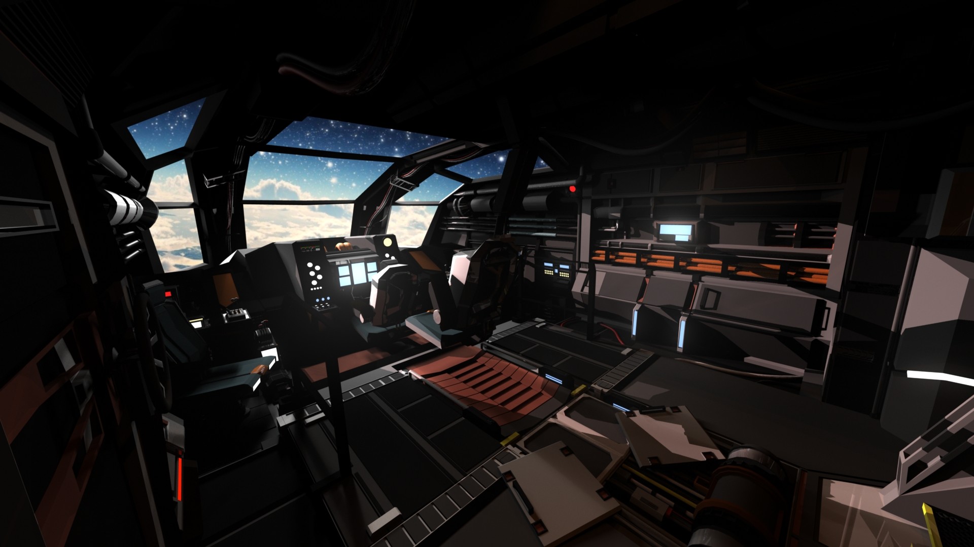 Spaceship Bridge Wallpaper