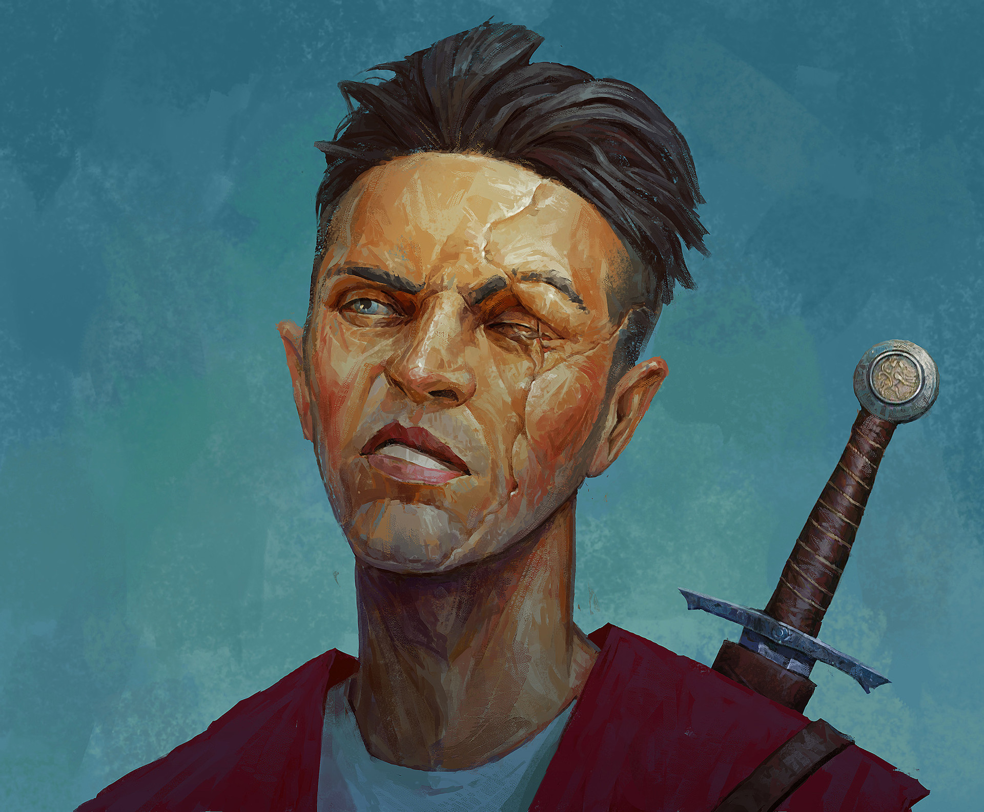 Artstation Just A Guy With A Scar