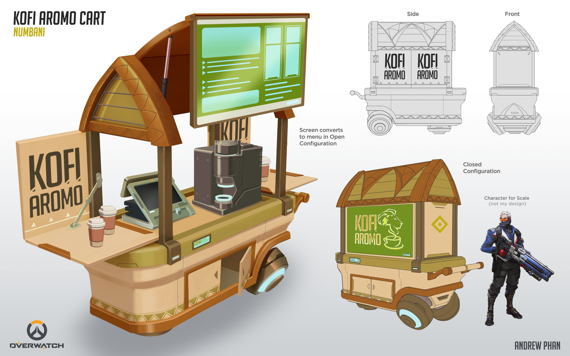 ArtStation - Overwatch Coffee Cart - Fanart