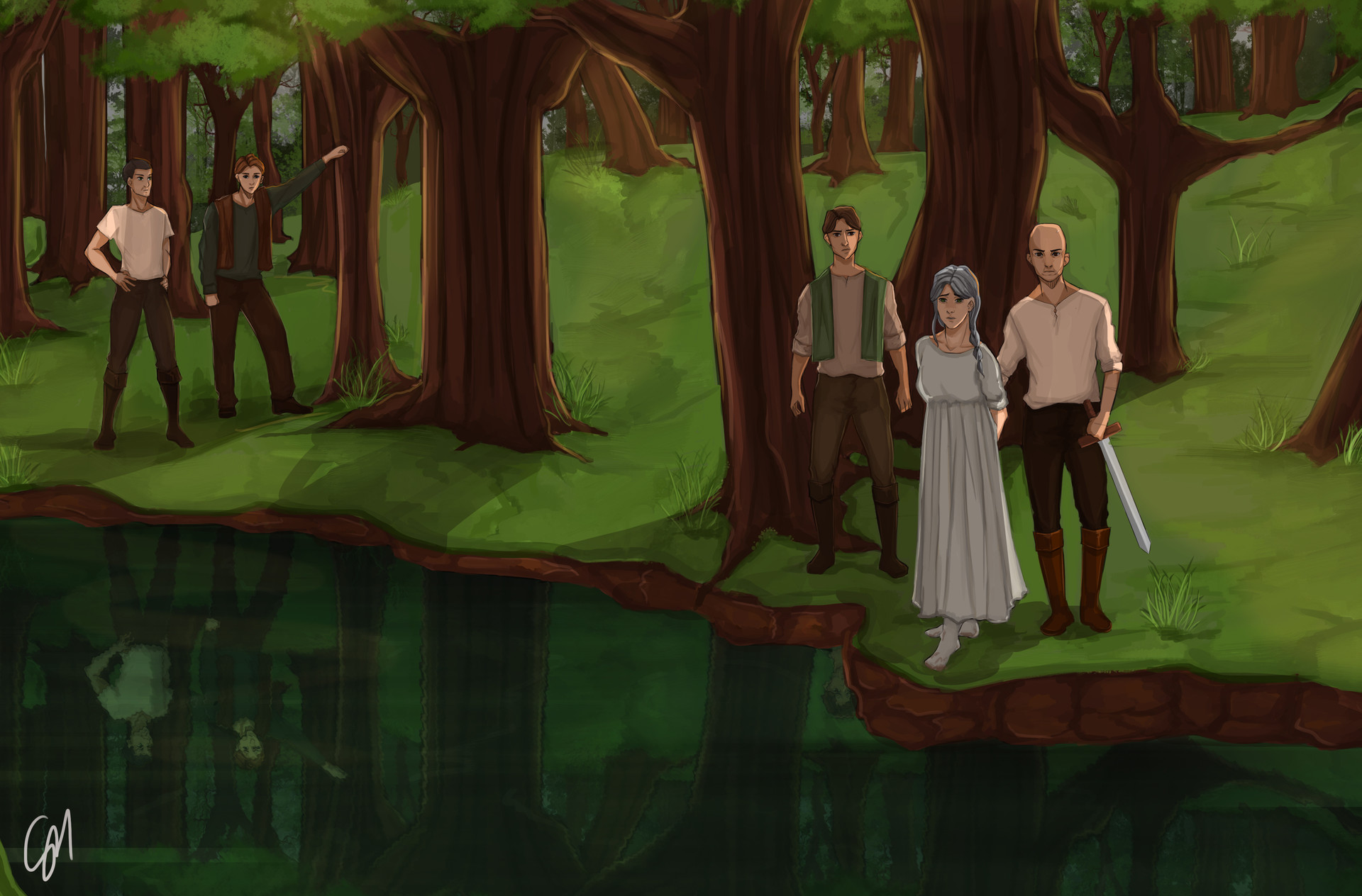 ArtStation - How to tell if she's a witch? Drown her!