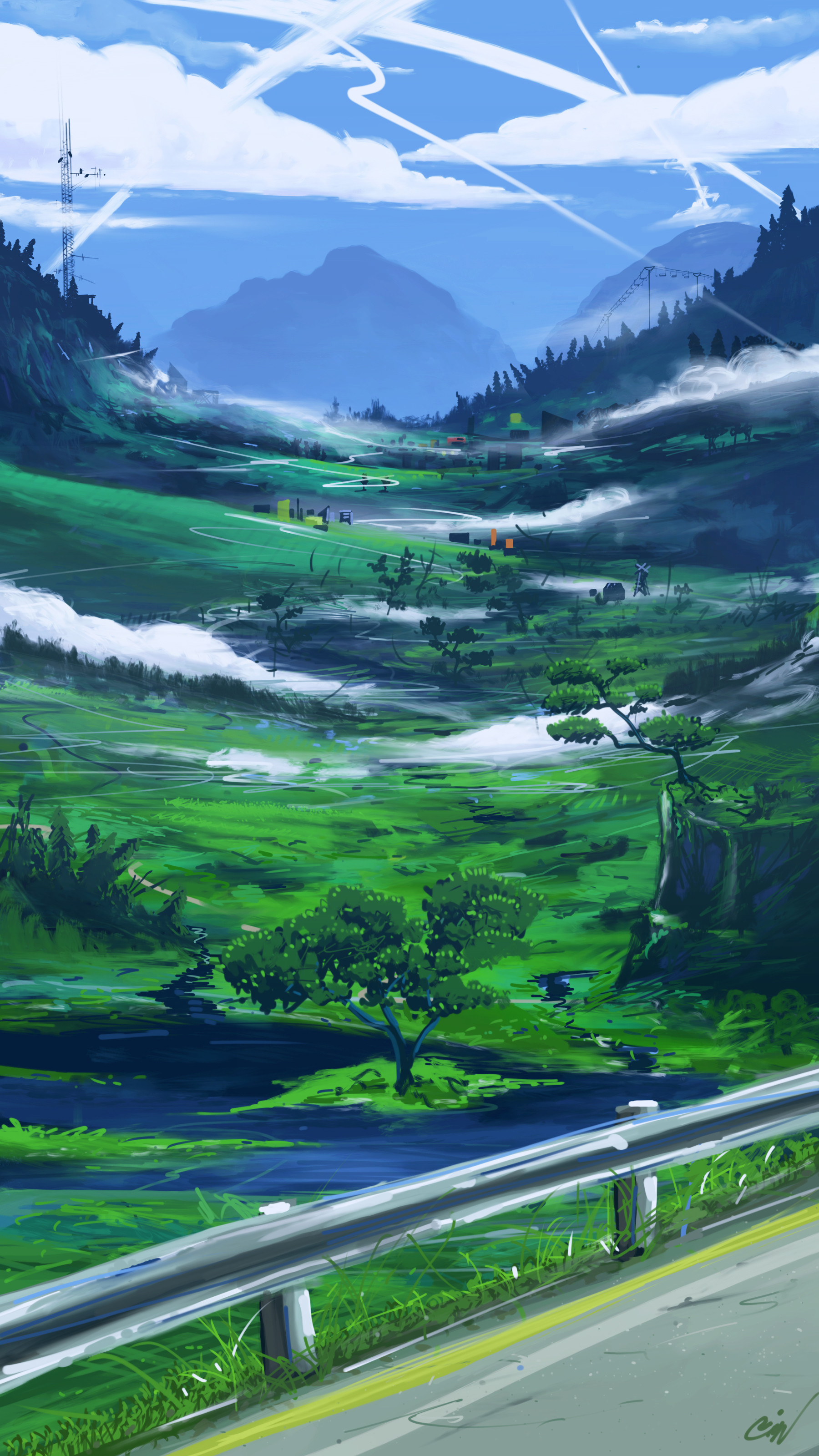 ArtStation - Along the Highway