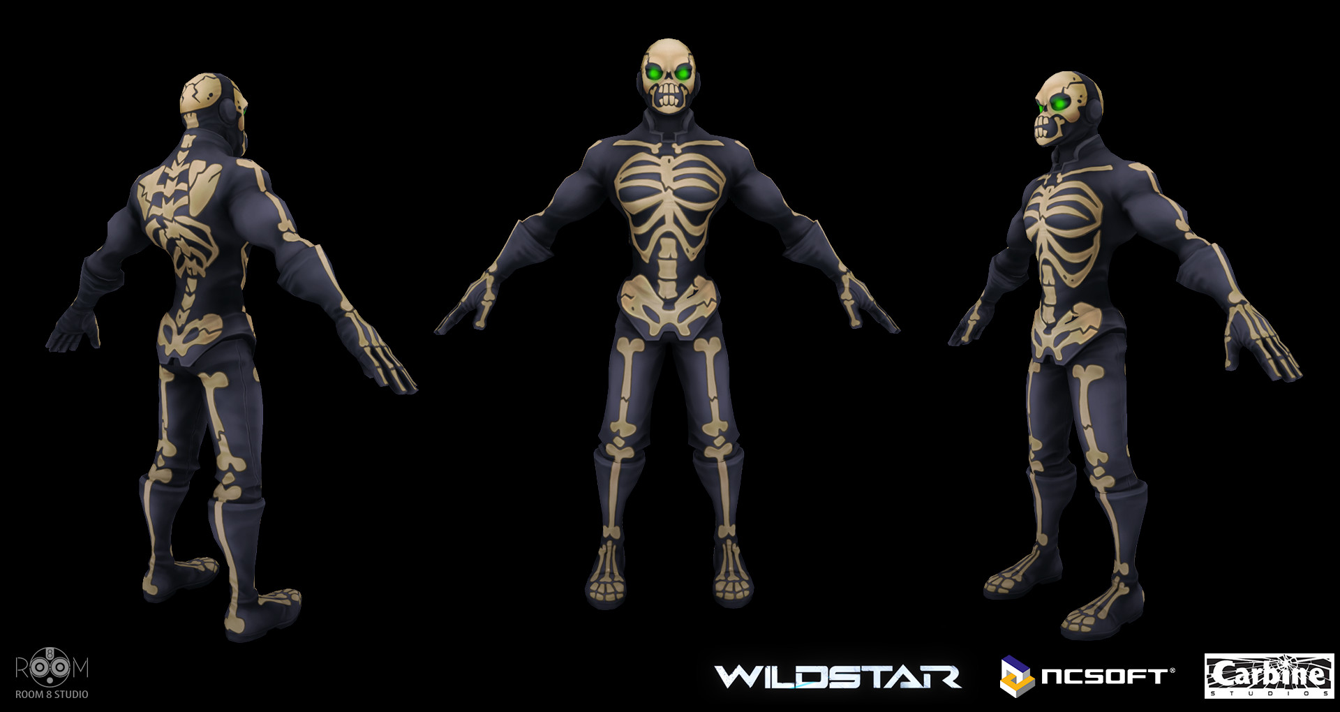 Room 8 Studio - Portfolio - Skeleton Suit + Tombstone hoverboard