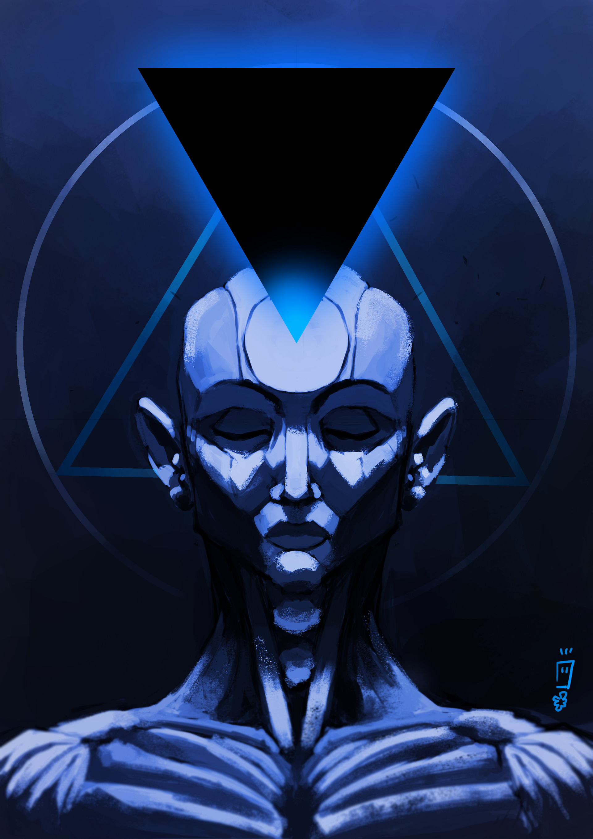 ArtStation - Blue mind