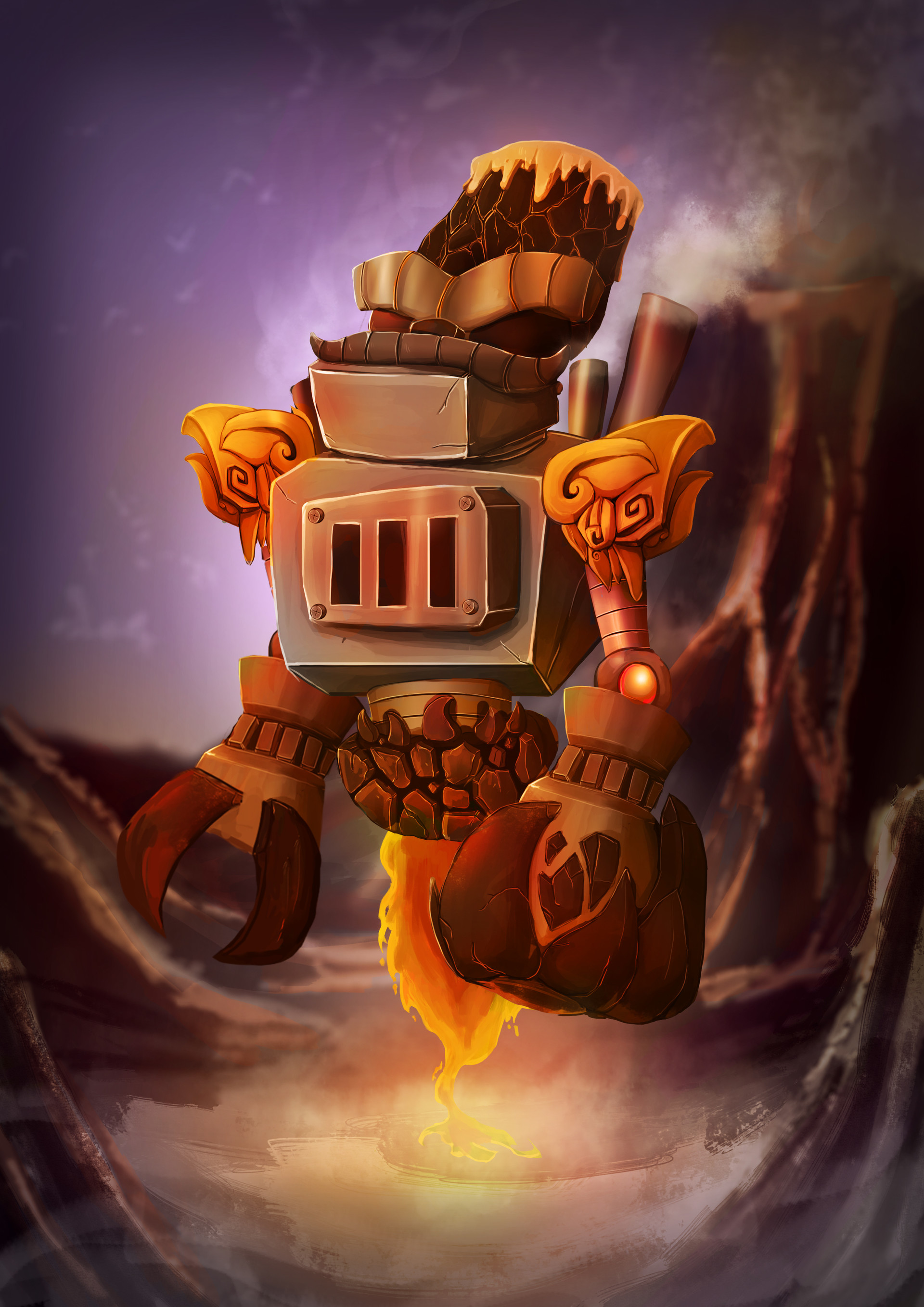 ArtStation - Fire Golem