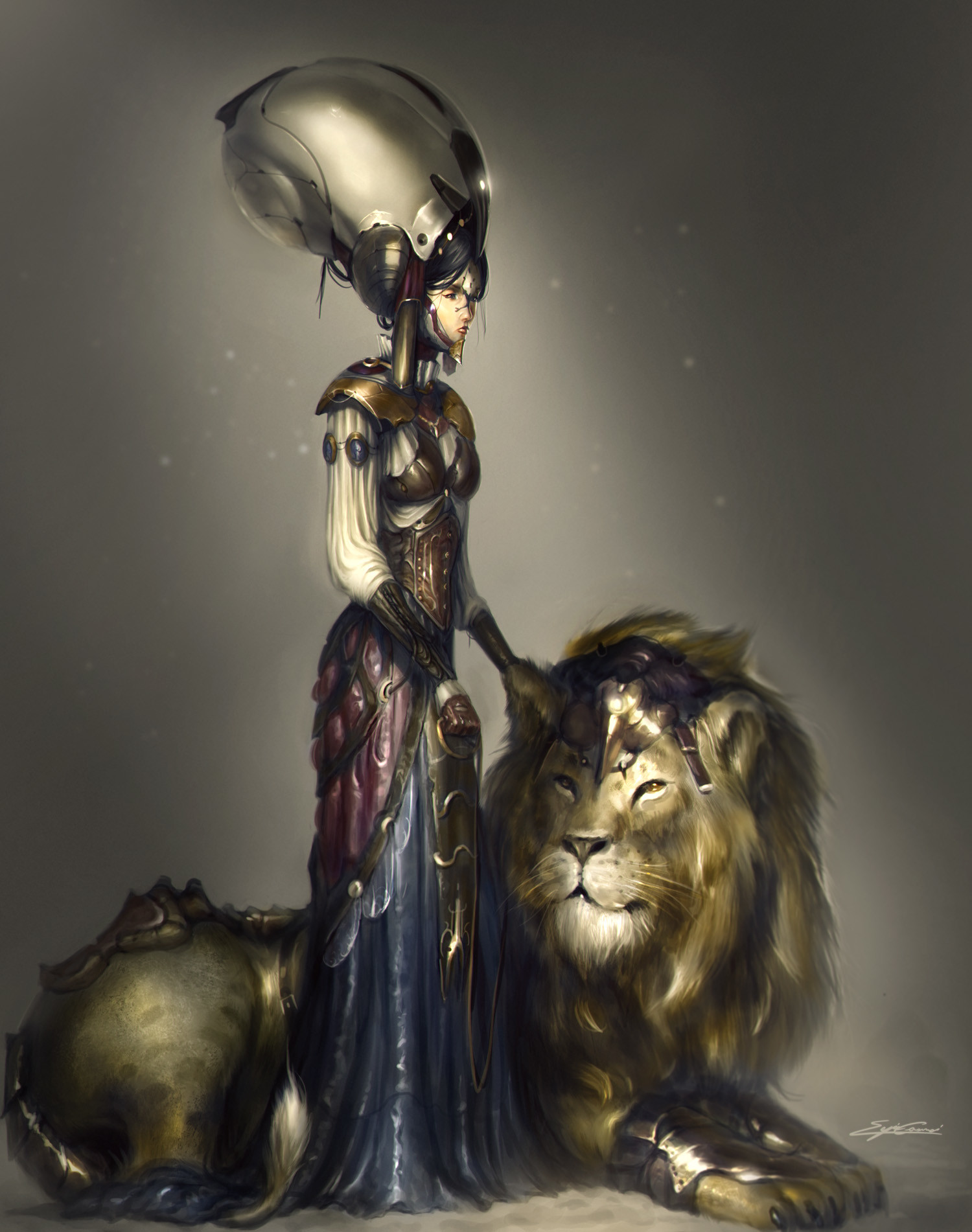 ArtStation - The Lady and the guard