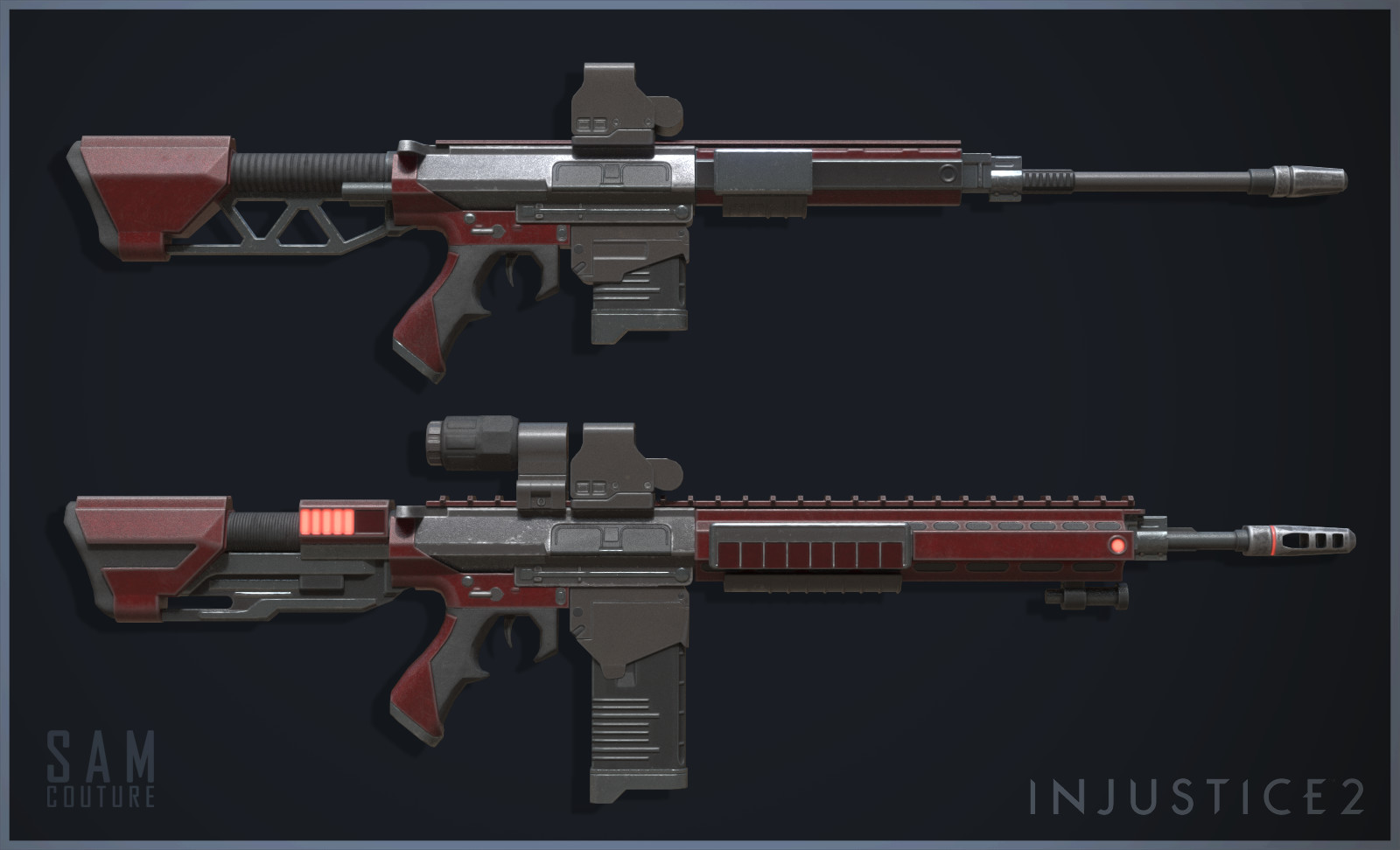 ArtStation - Injustice 2 Deadshot Rifle