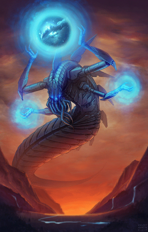 ArtStation - Ancient Machine God - animated