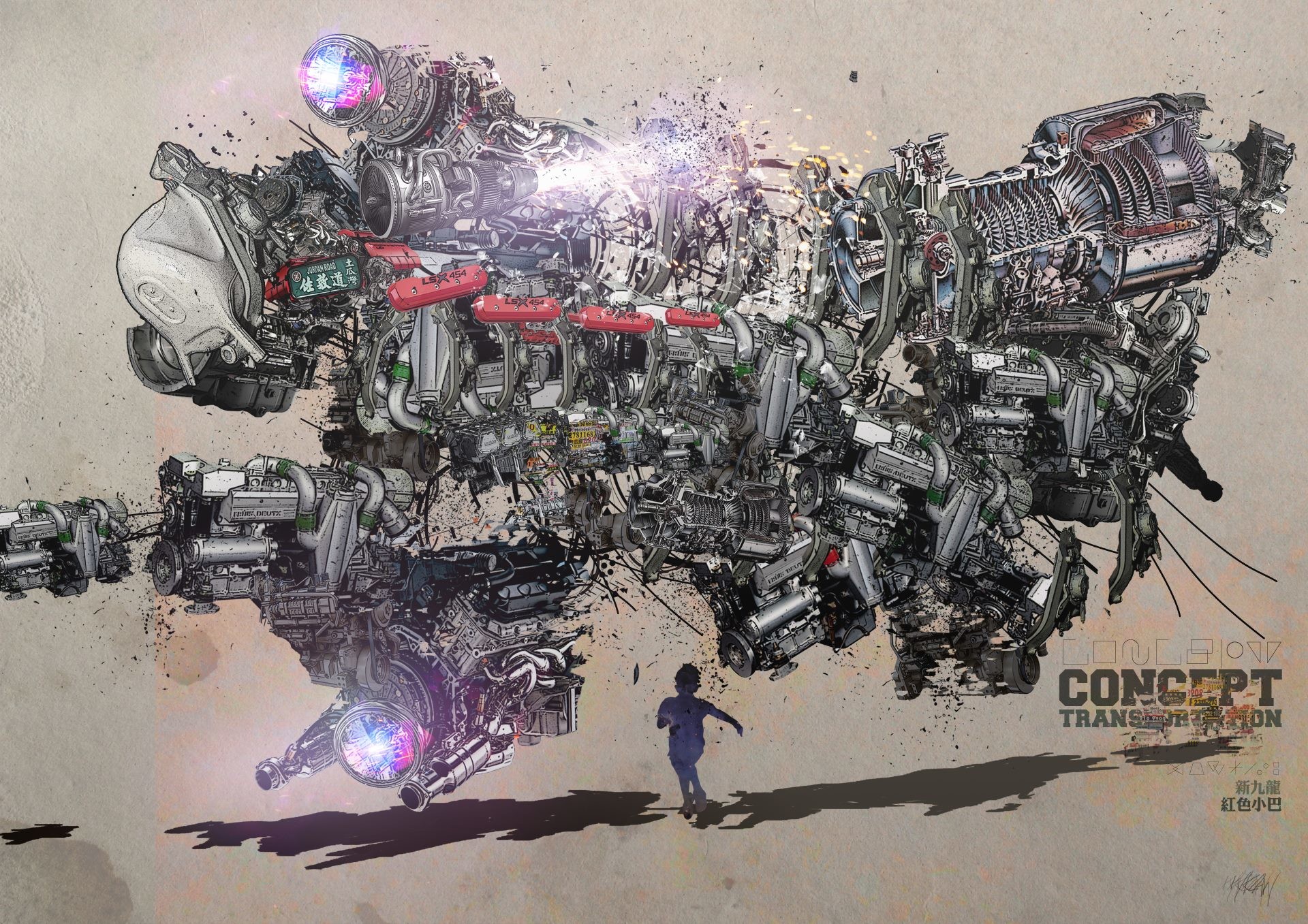 ArtStation - Broken mini Bus