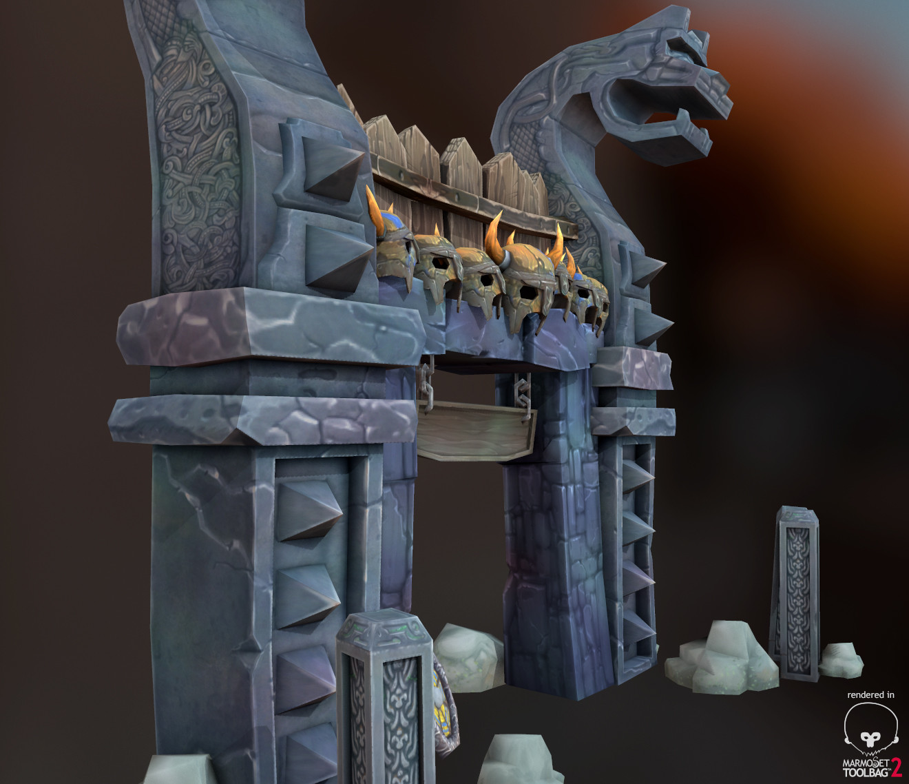 Park HyunSeo - LowPoly-Viking Gate