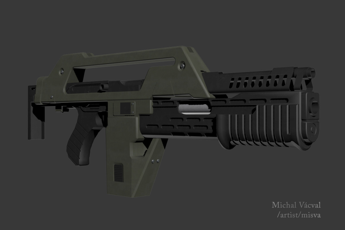 ArtStation - M41A Pulse Rifle
