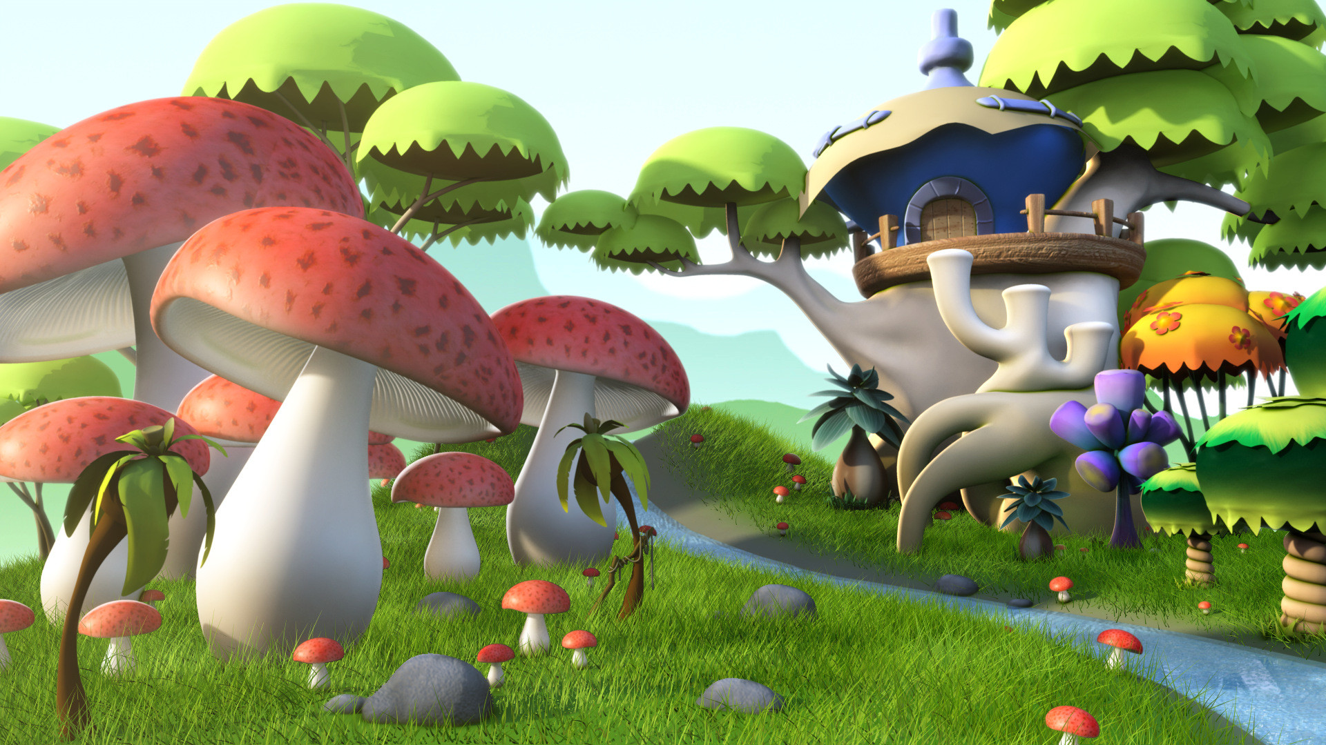 ArtStation - Cartoon Tree House (2016)