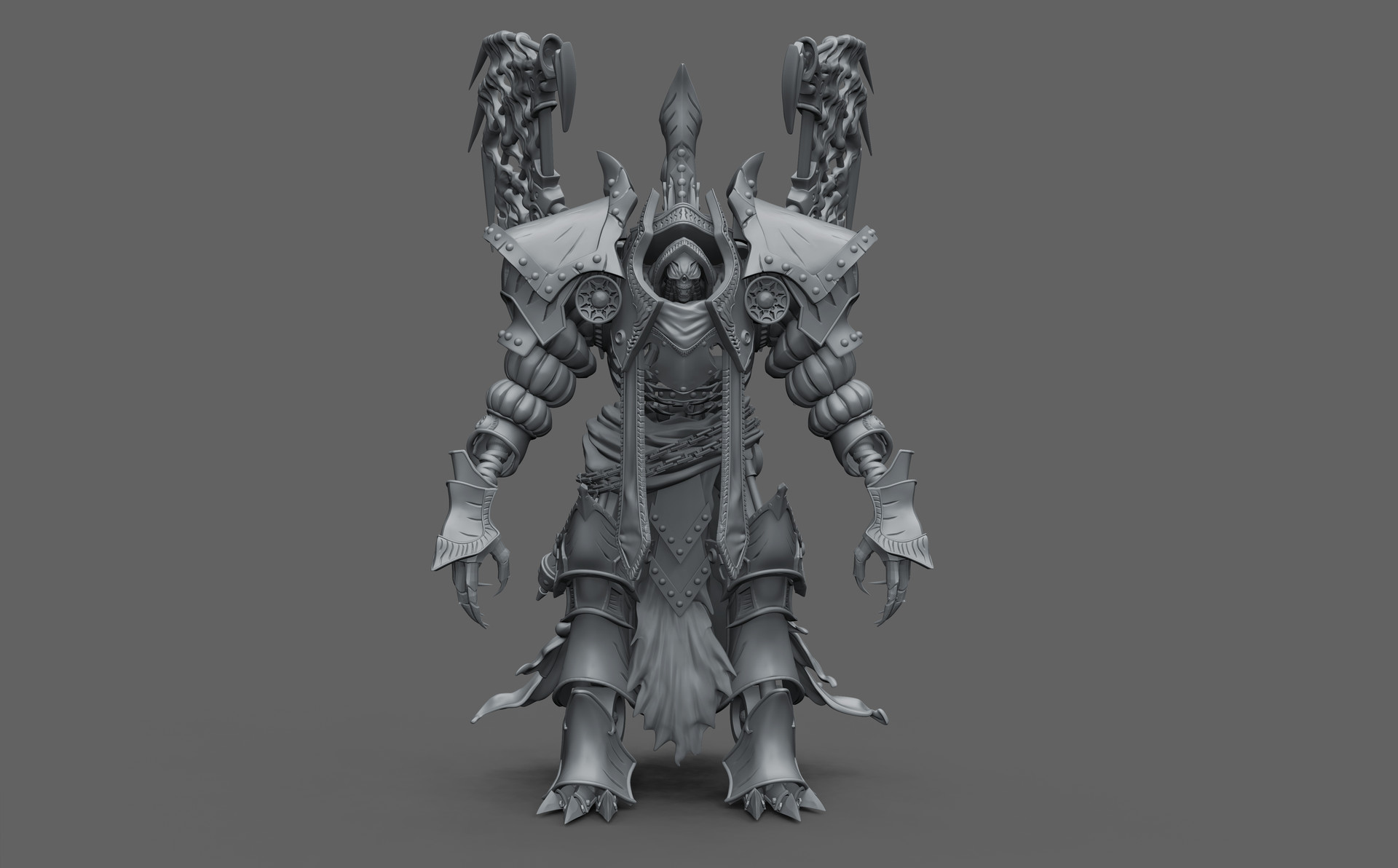 Jon M Lopez - Warmachine Tactics : Lord Terminus zbrush sculpts