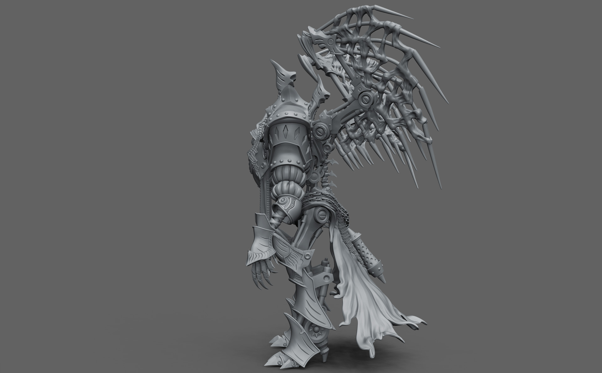 Jon M Lopez - Warmachine Tactics : Lord Terminus zbrush sculpts
