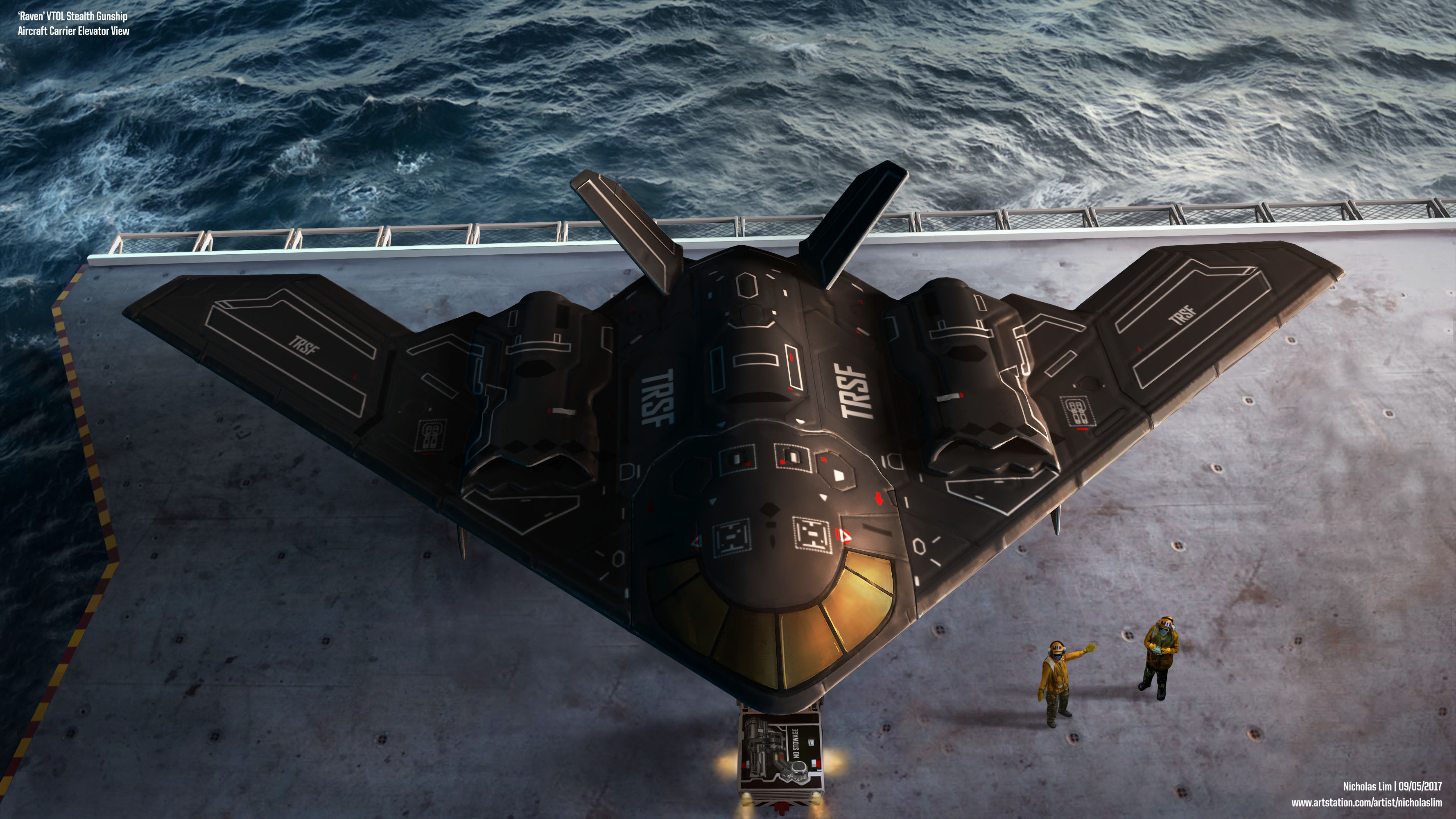 Magnovation Design Company - 'Raven' VTOL Stealth Gunship