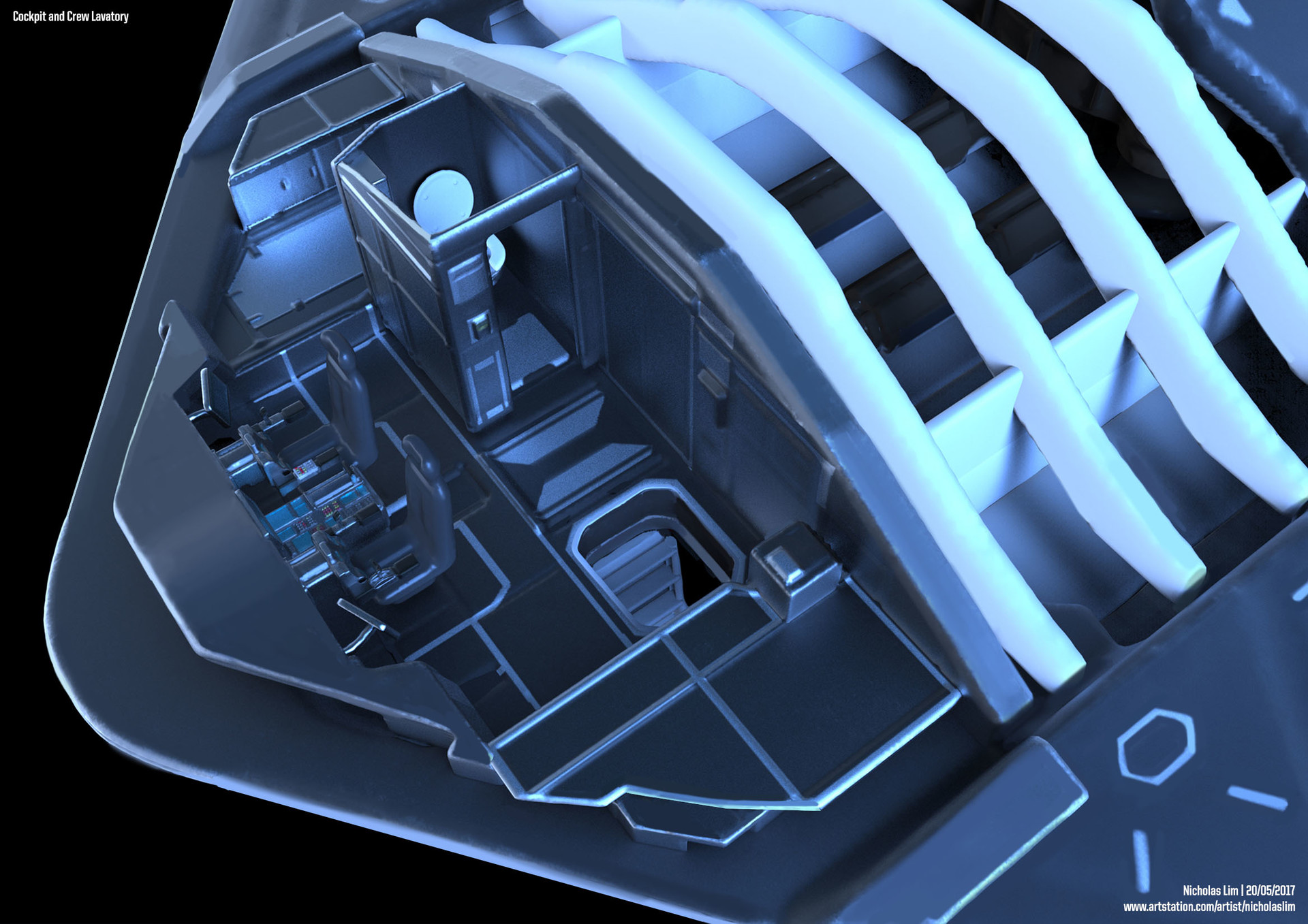 ‘Raven’ Gunship Interior by Nicholas Lim — ProUser.Me