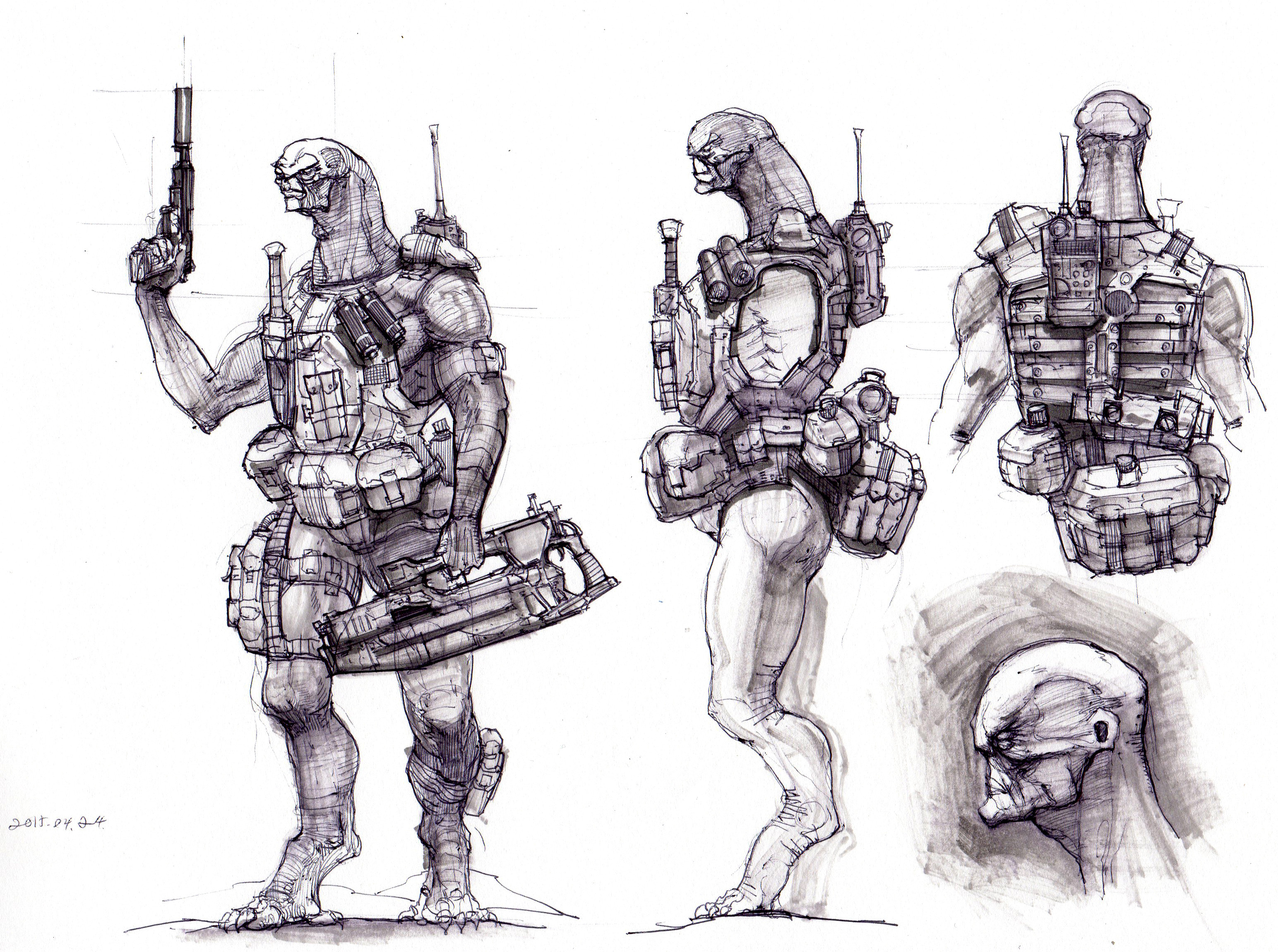 Longque Chen - Dinosaurs Soldier