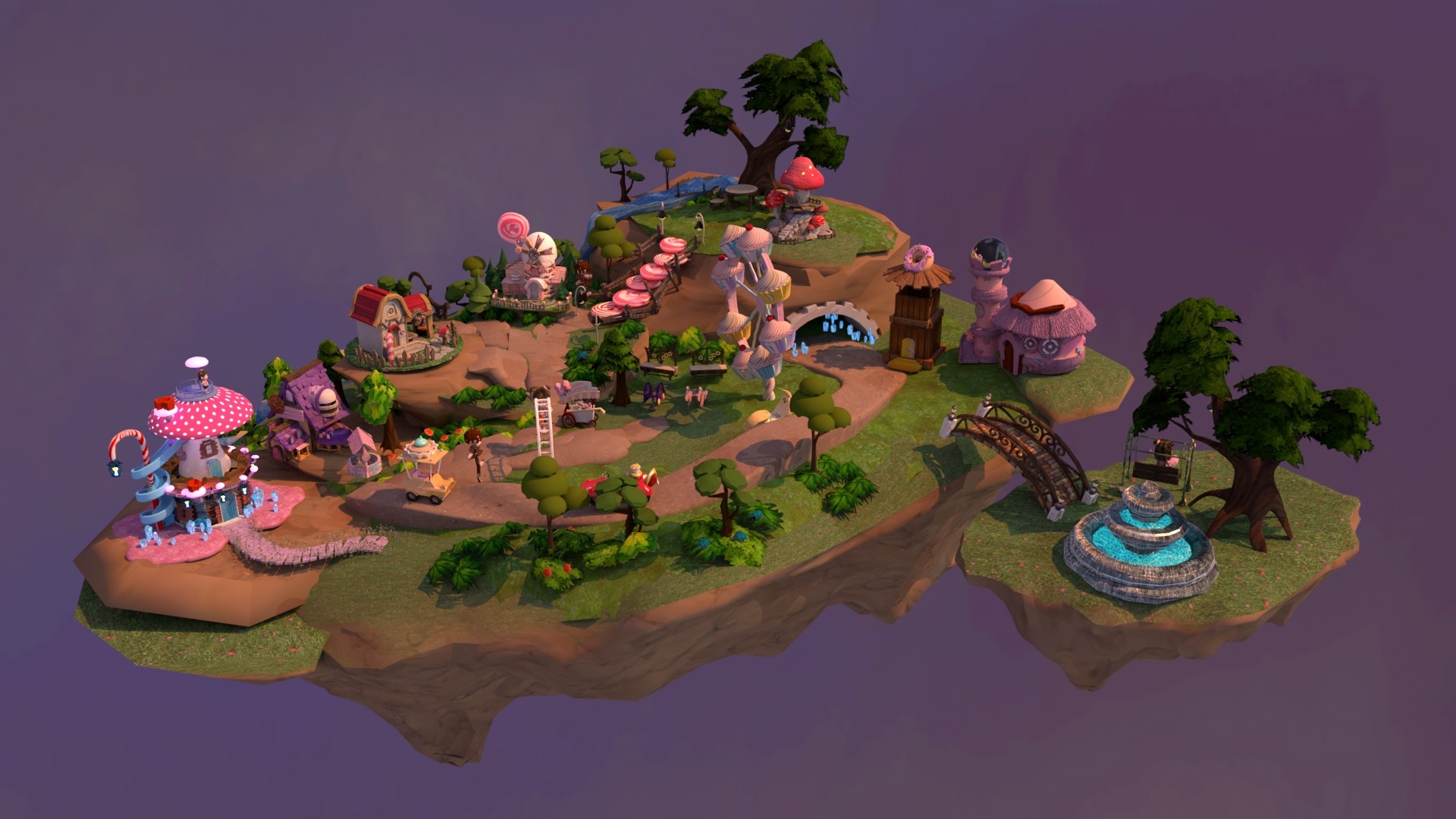 ArtStation - floating land