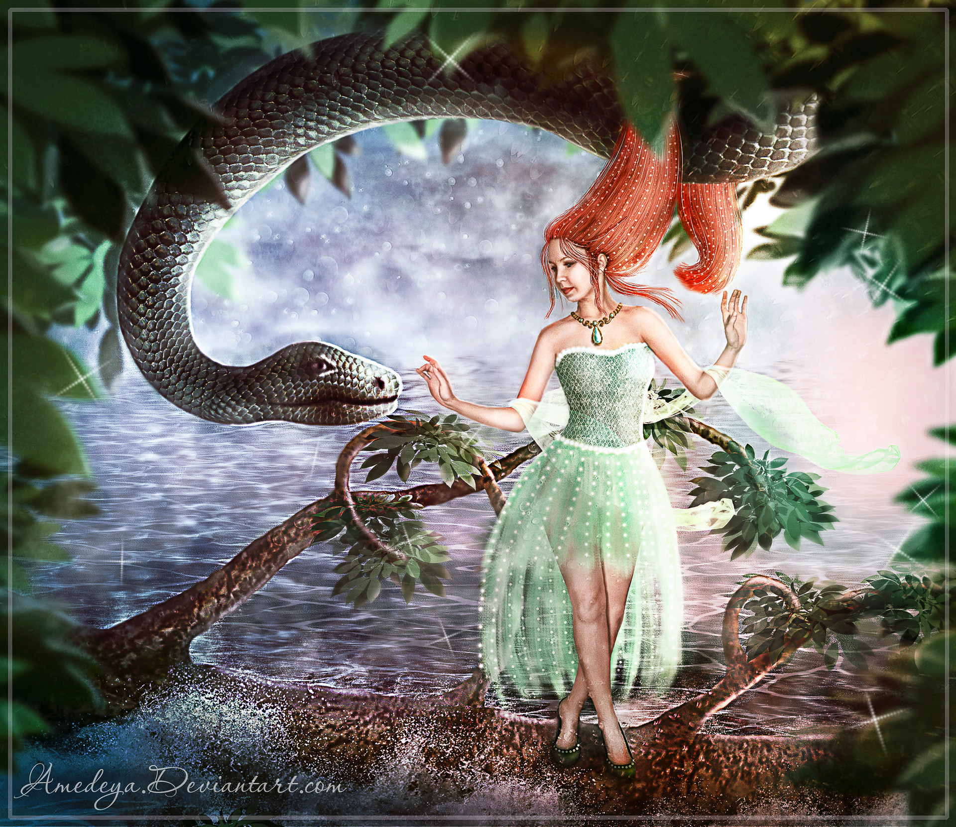 ArtStation - Meeting with a snake