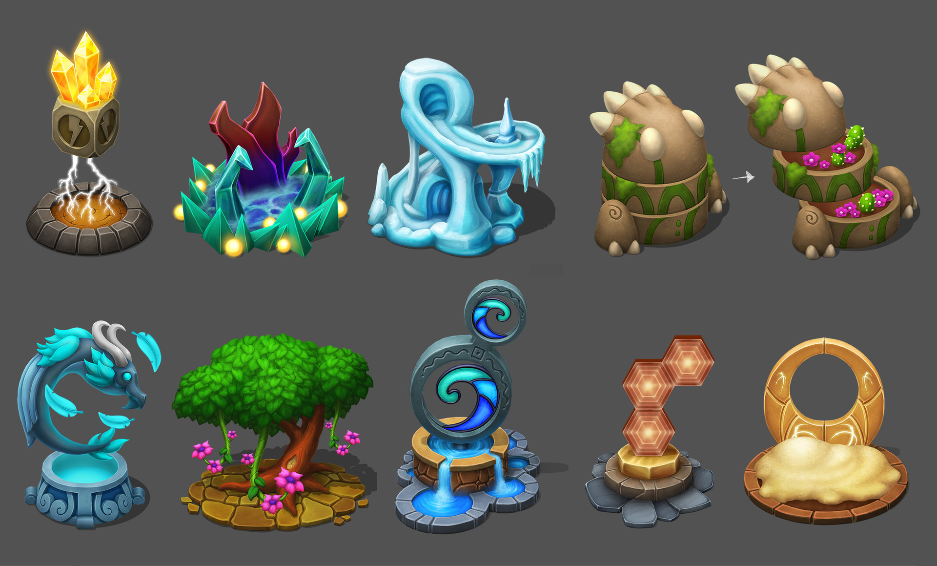 Adam Roark - DragonVale Miscellaneous Art