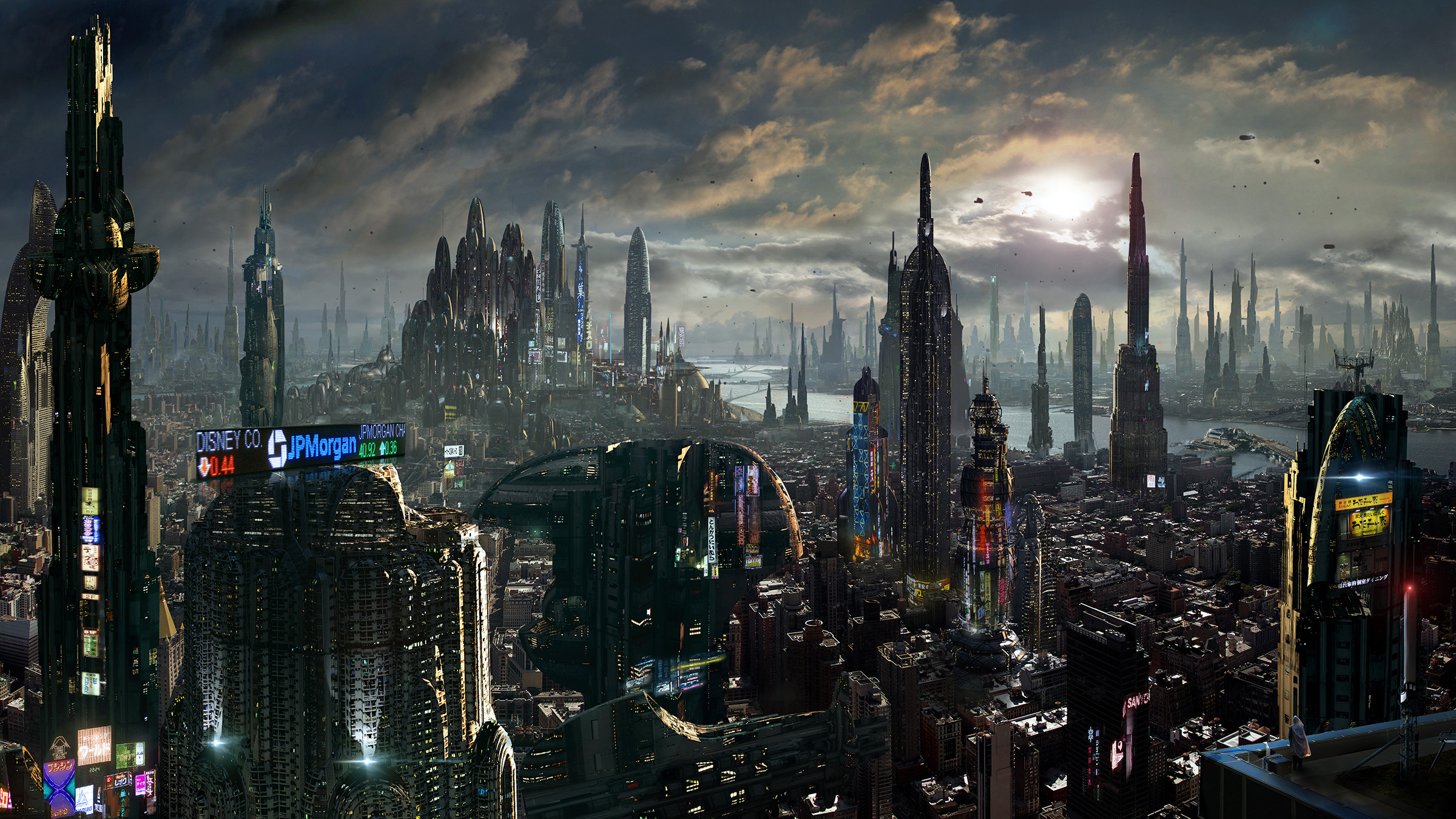 Scott Richard - Matte Painting Future City for Amazing Facts