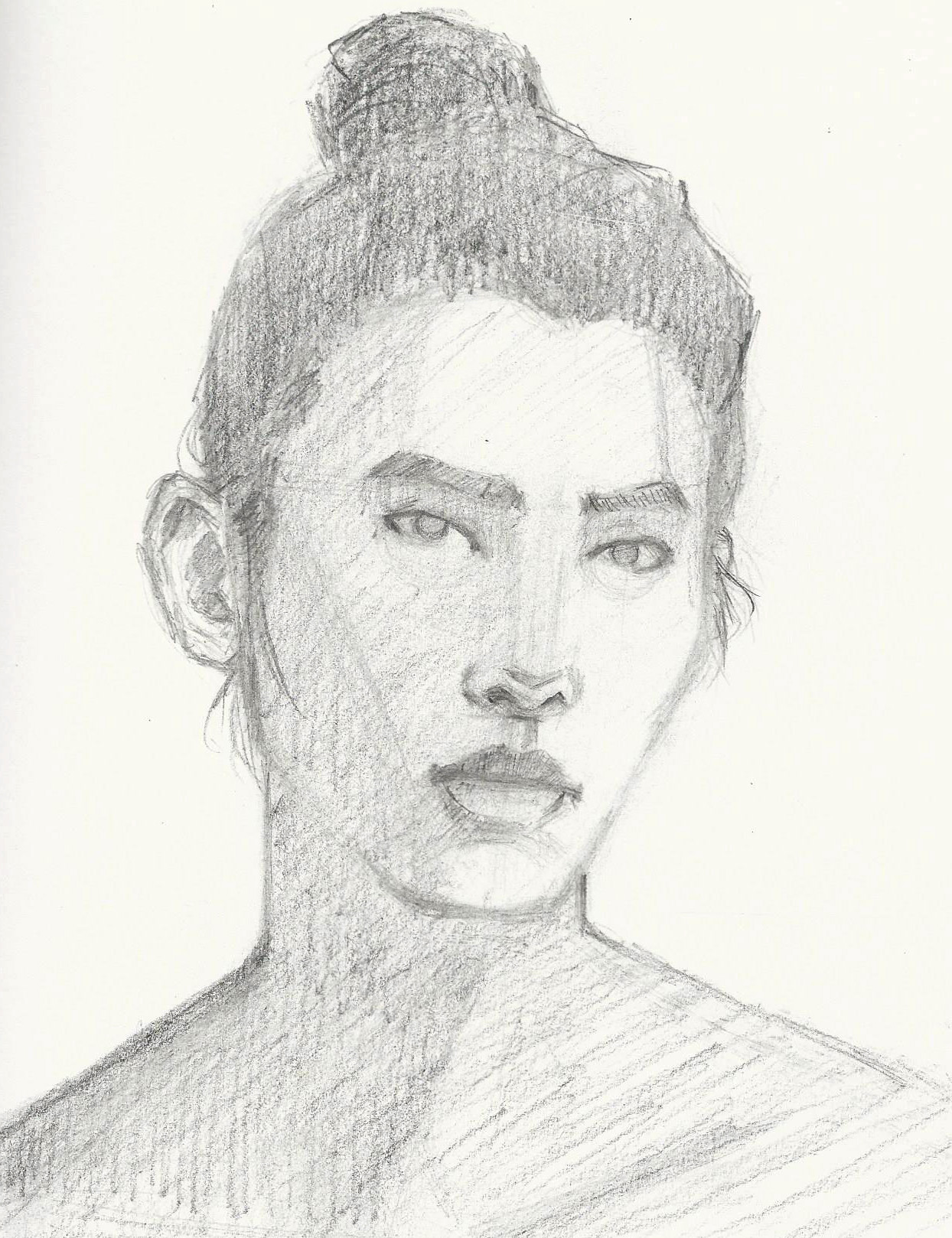 ArtStation - Asian Male sketch 2