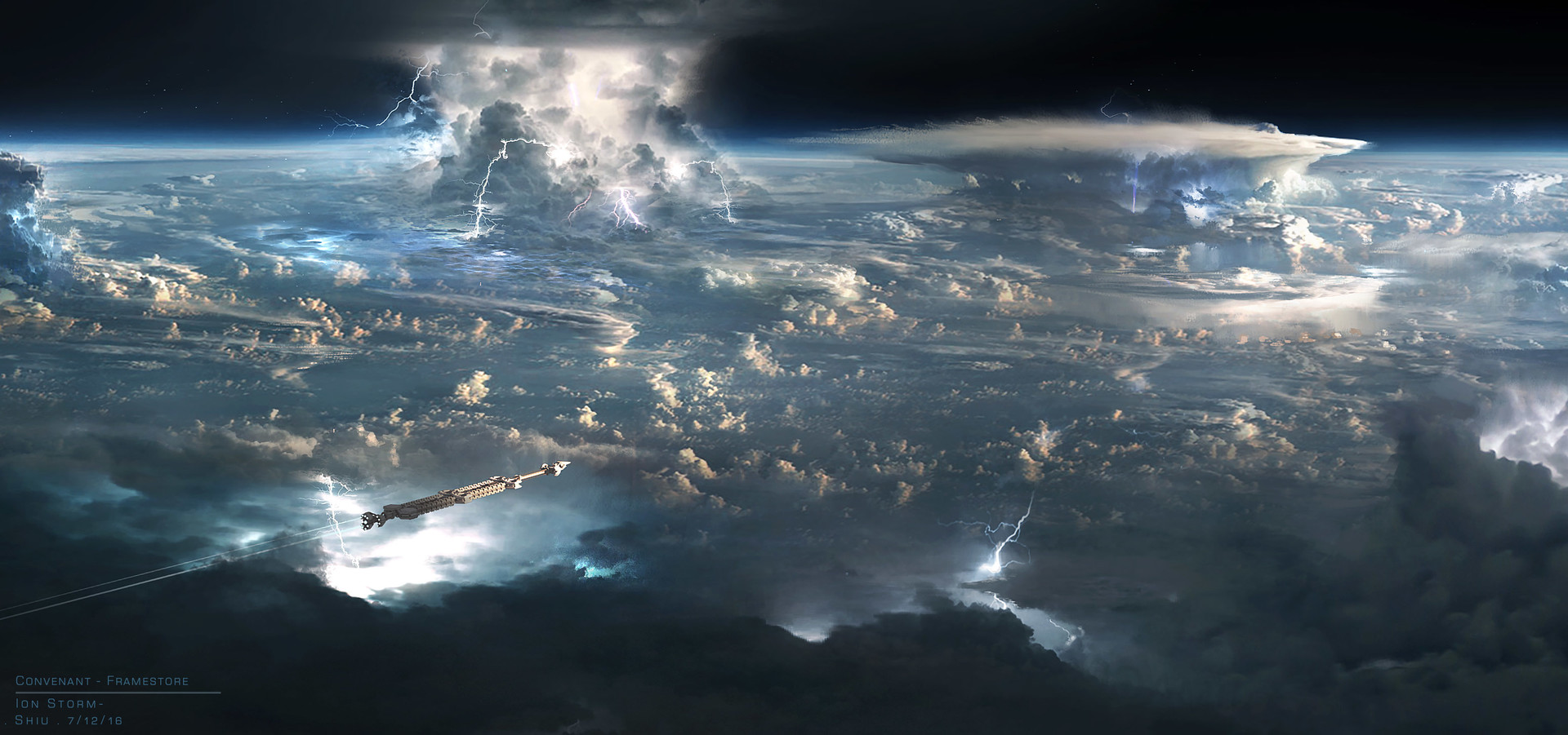 ArtStation - Ion storm for alien covenant