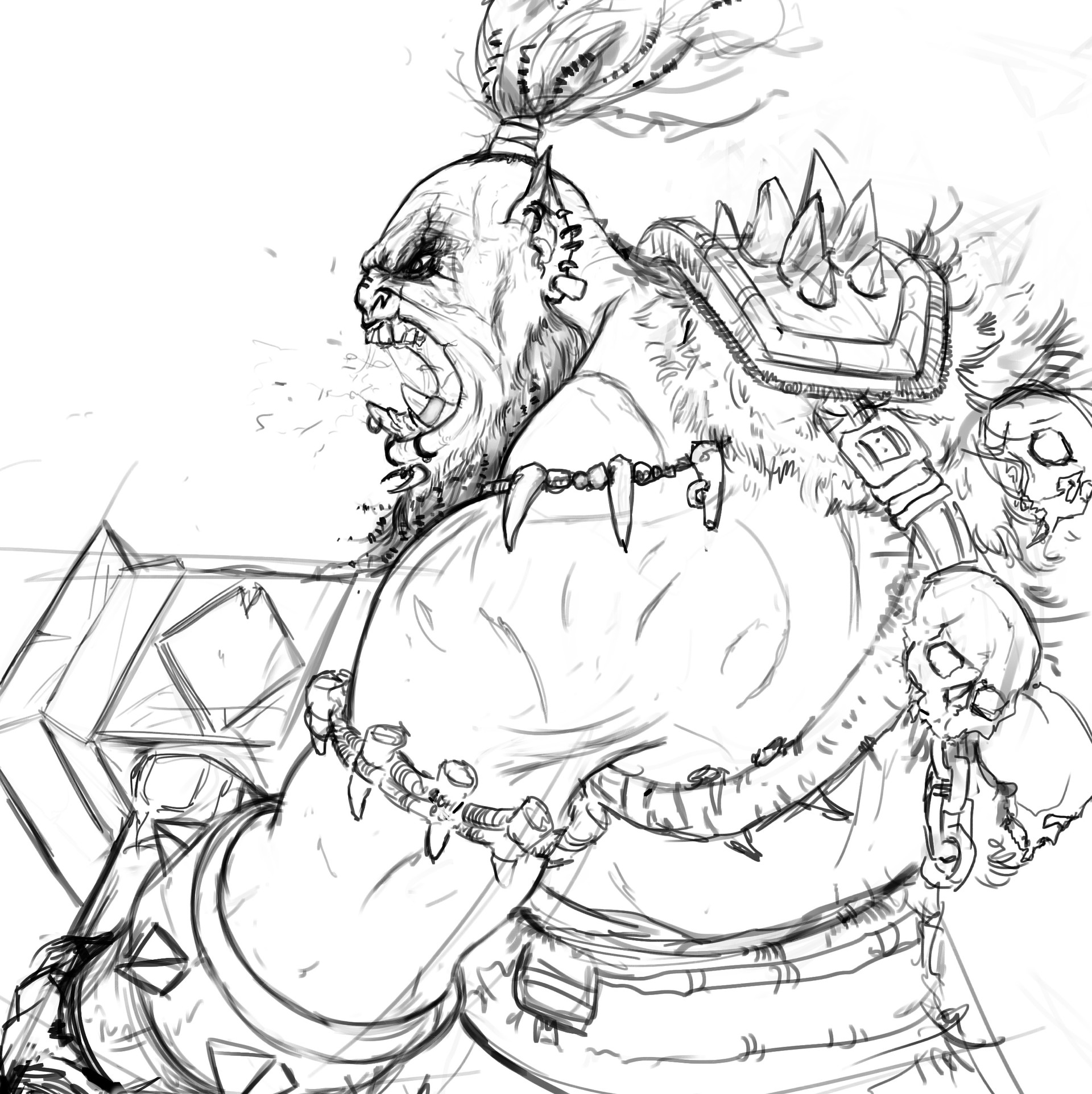 ArtStation - Orc sketch